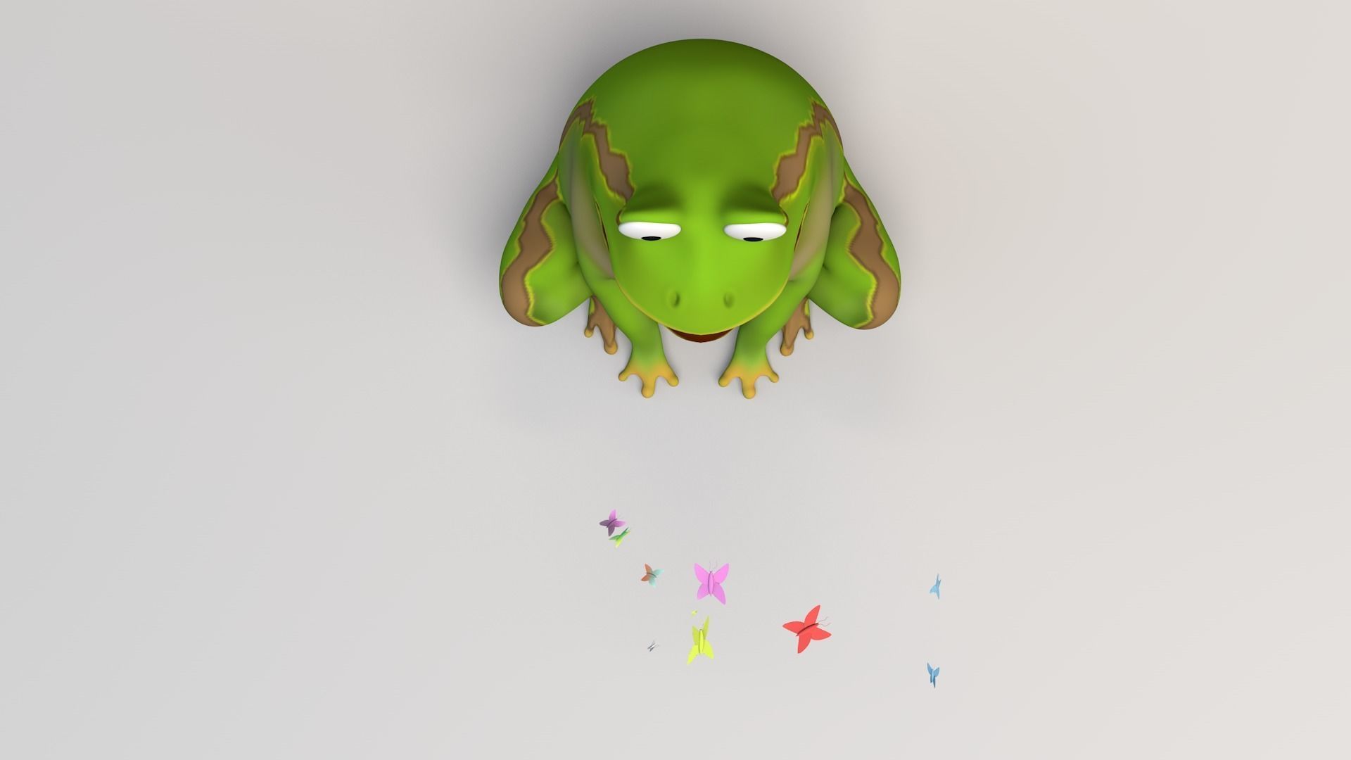 Gazing Frog 3D model | CGTrader