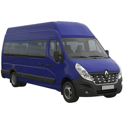 Renault Master 2015 Minibus MAXI 3D model | CGTrader