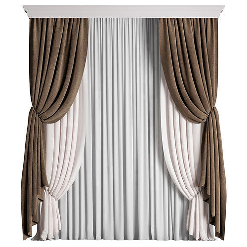 Curtain 039 3D model | CGTrader