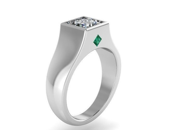 Crystal Diamond ring 2053 3D print model 3D model 3D printable | CGTrader