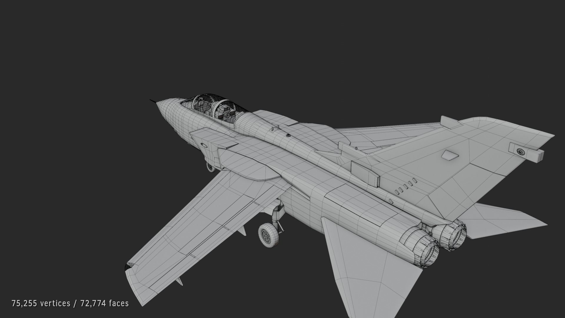 Panavia Tornado IDS GR1 3D model animated rigged | CGTrader