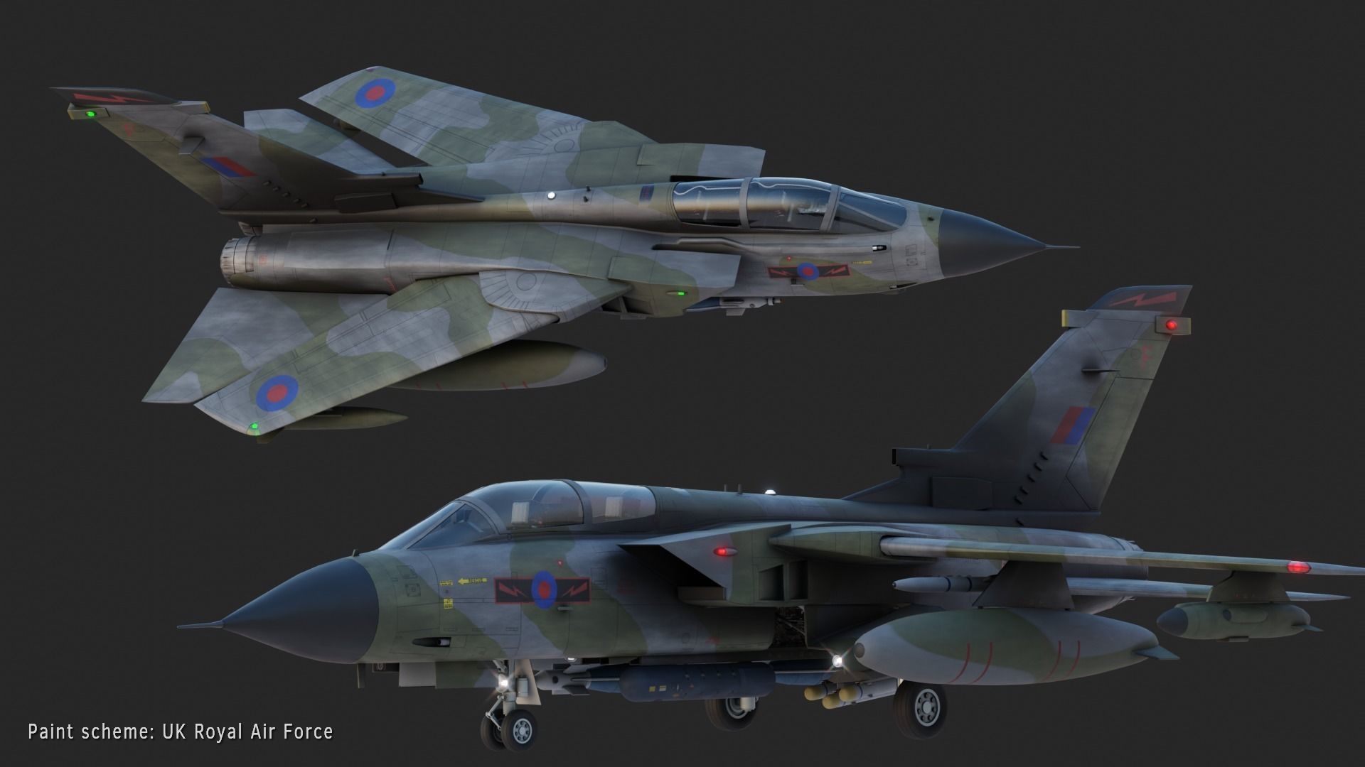 Panavia Tornado IDS GR1 3D model animated rigged | CGTrader