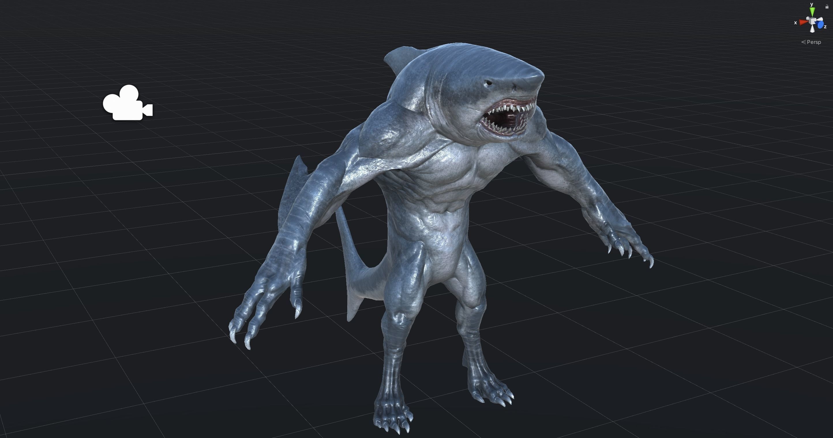 3D model MutantShark shark VR / AR / low-poly rigged animated | CGTrader
