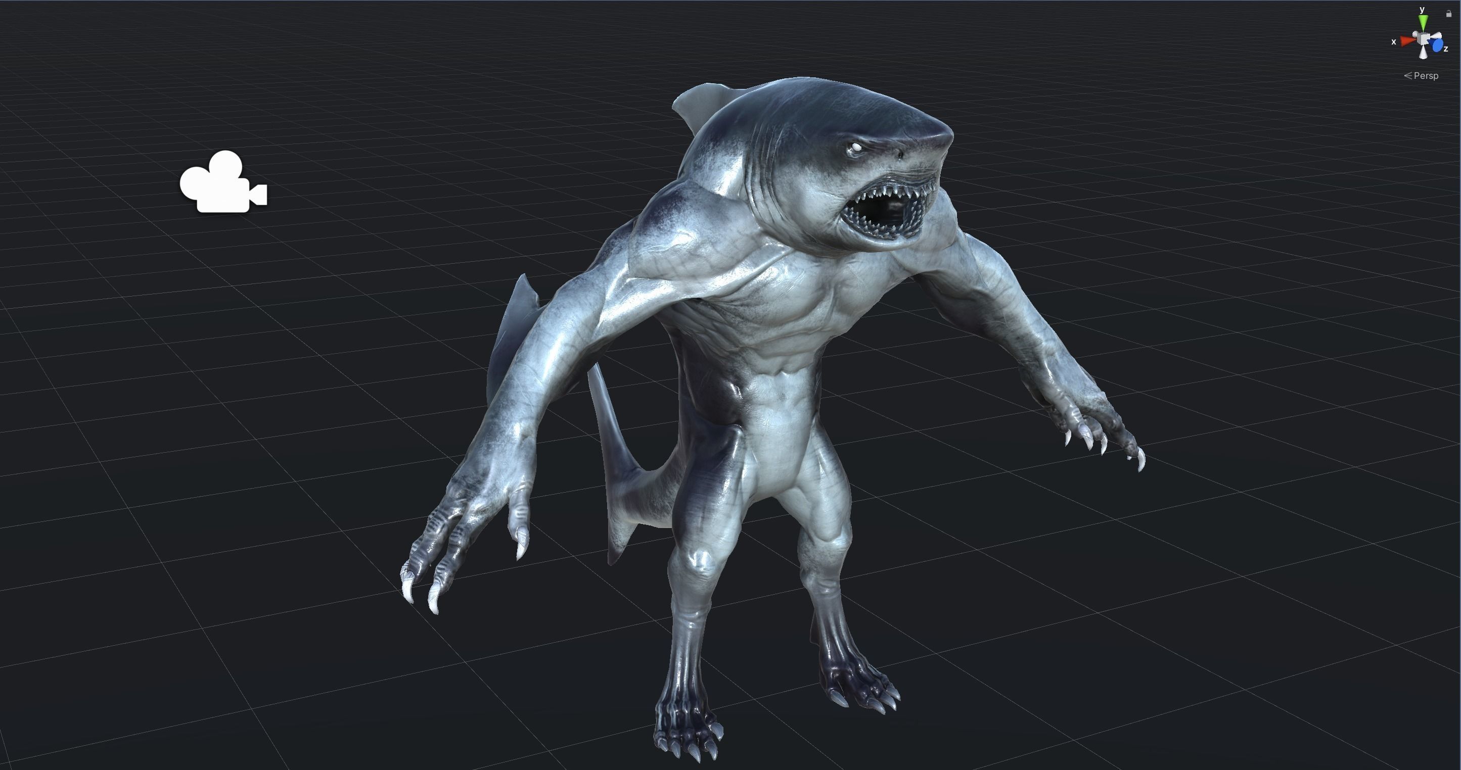 3D model MutantShark shark VR / AR / low-poly rigged animated | CGTrader
