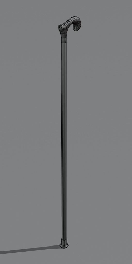 3D model Wooden Walking Stick VR / AR / low-poly | CGTrader