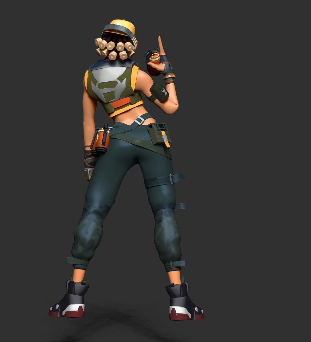 Raze - Valorant 3D model 3D printable | CGTrader