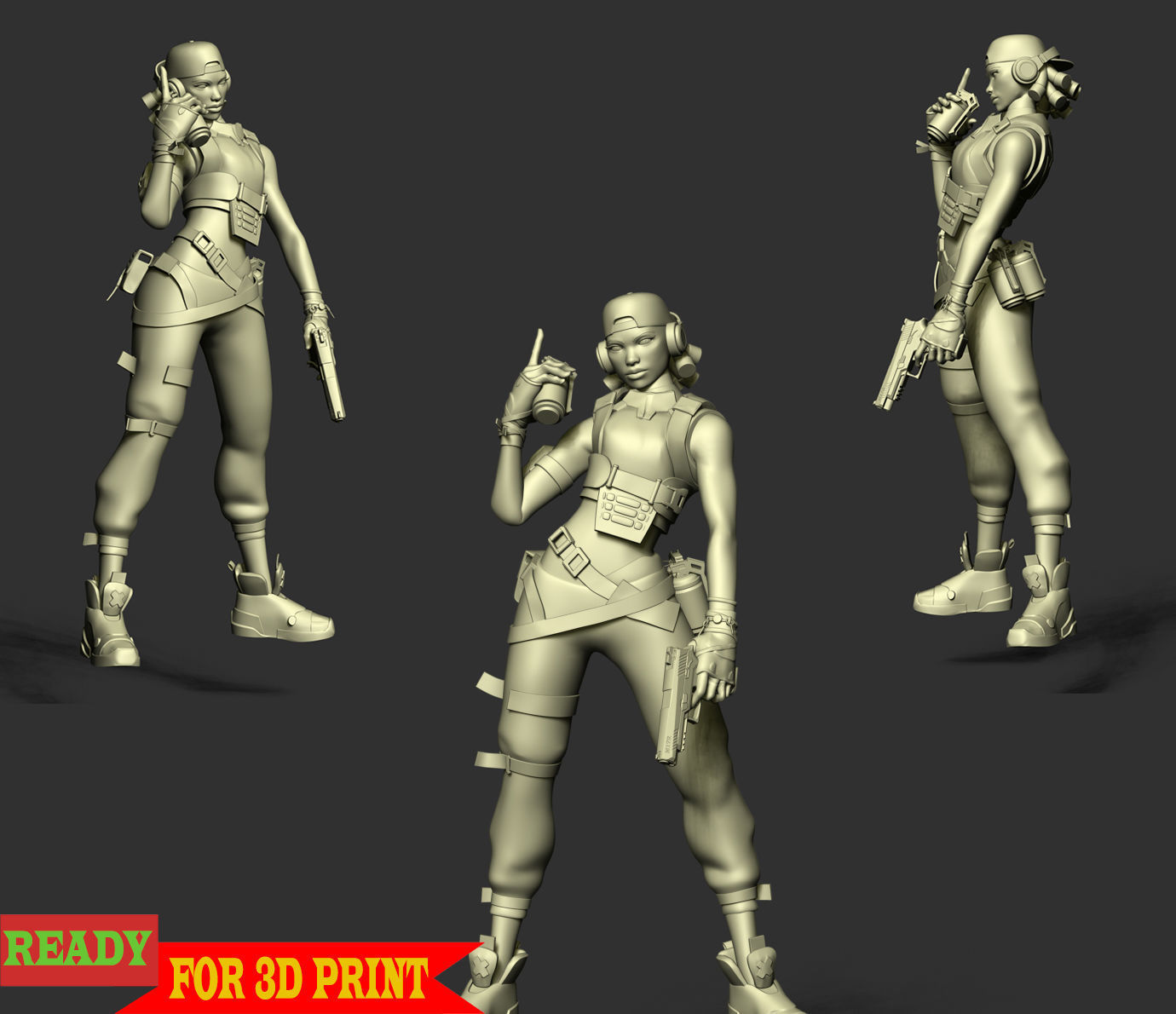 Raze - Valorant 3D model 3D printable | CGTrader