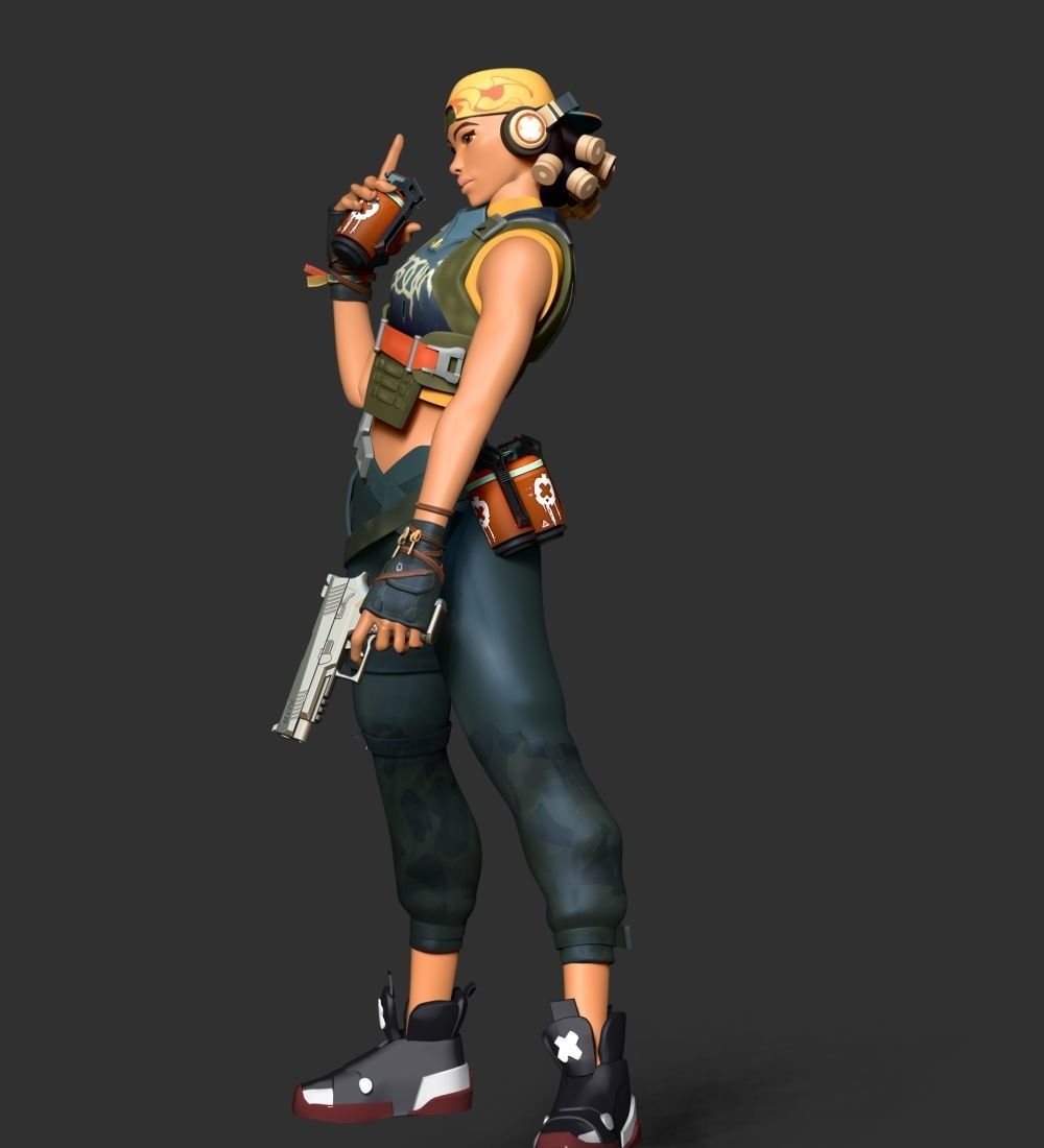 Raze - Valorant 3D model 3D printable | CGTrader