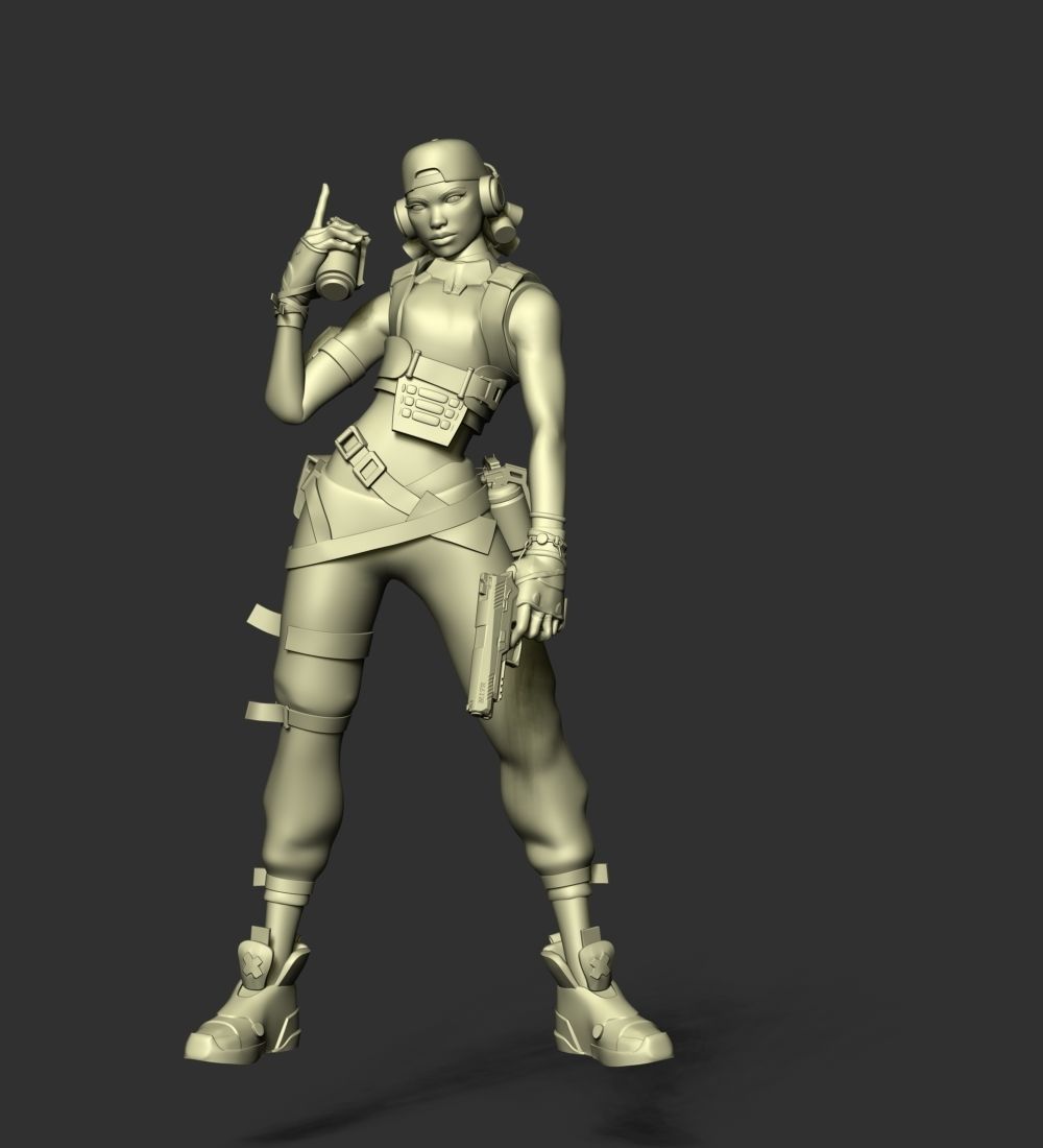 Raze - Valorant 3D model 3D printable | CGTrader