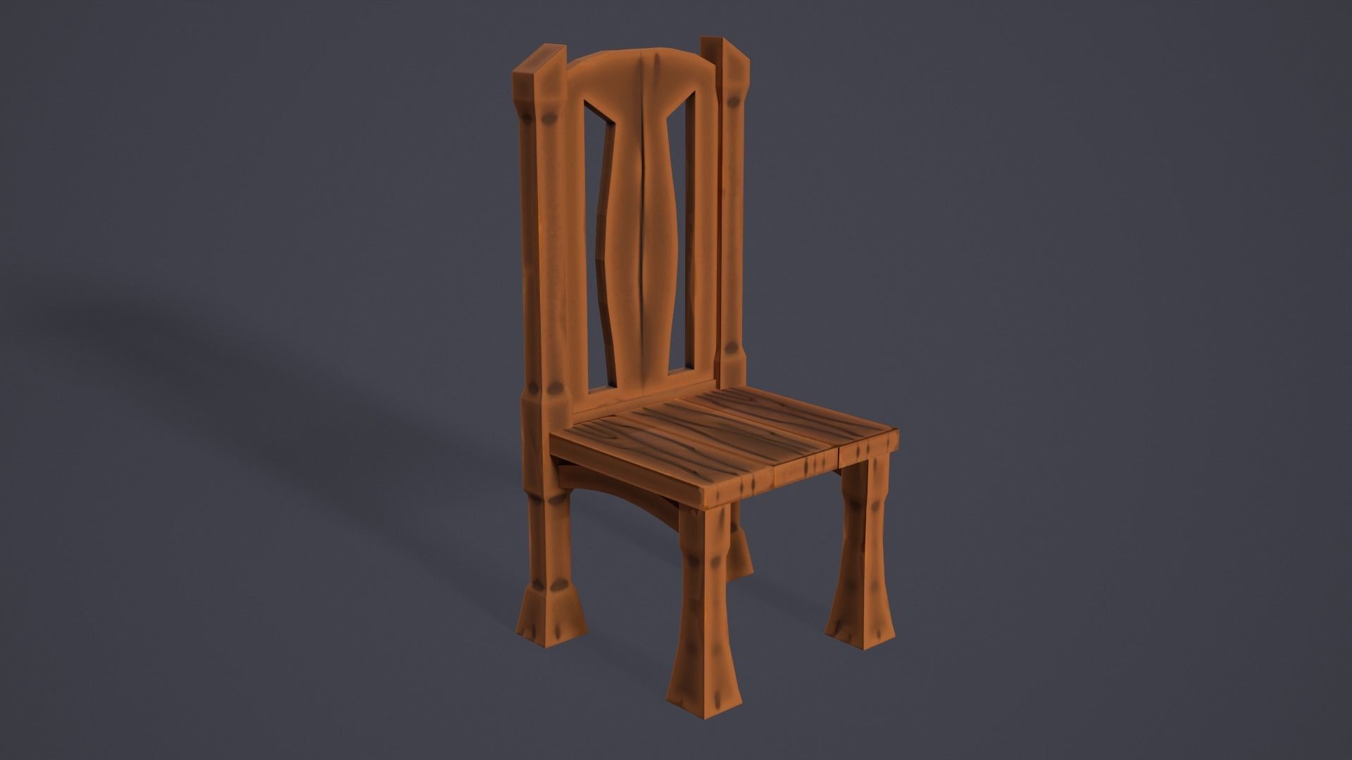 3D model Stylized Medieval Chair Collection VR / AR / low-poly | CGTrader