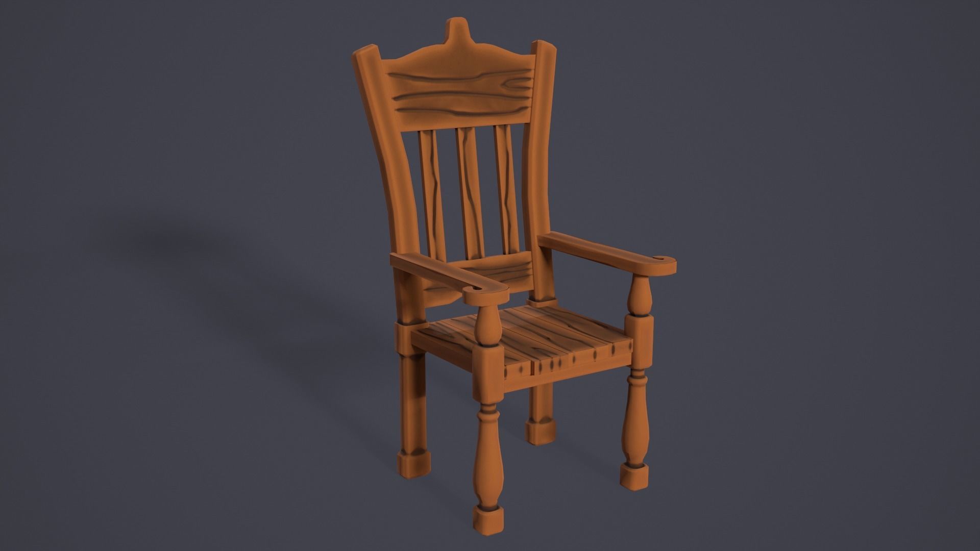 3D model Stylized Medieval Chair Collection VR / AR / low-poly | CGTrader