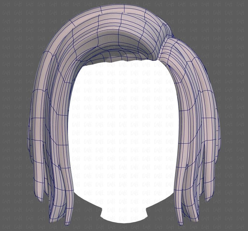 3D model Base Hair for girl V33 VR / AR / low-poly | CGTrader