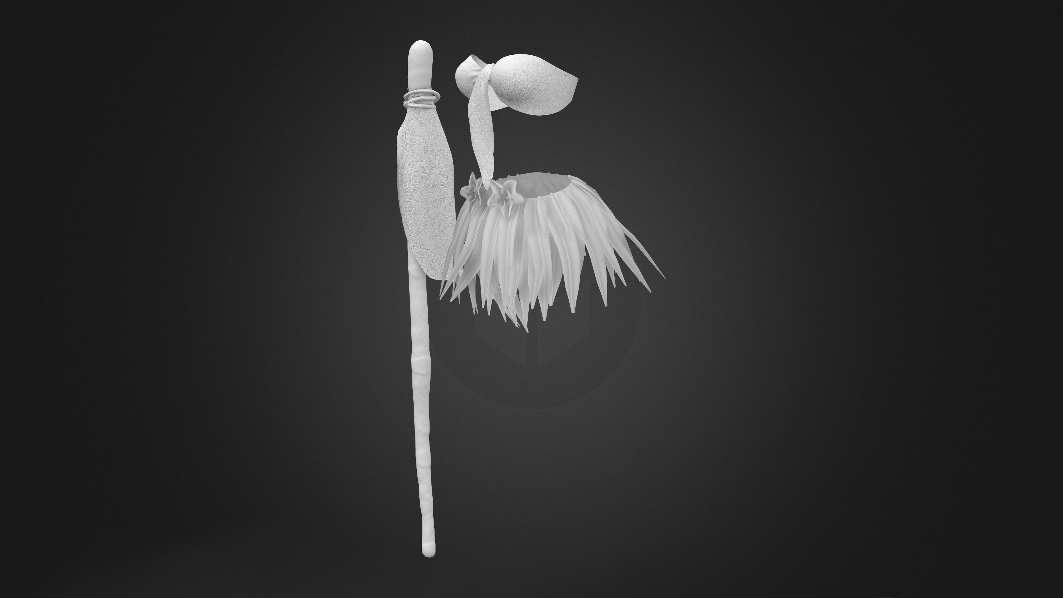 3D model Leopard Bra Top Jungle Green Leaf Tutu Skirt Roar Costume ...