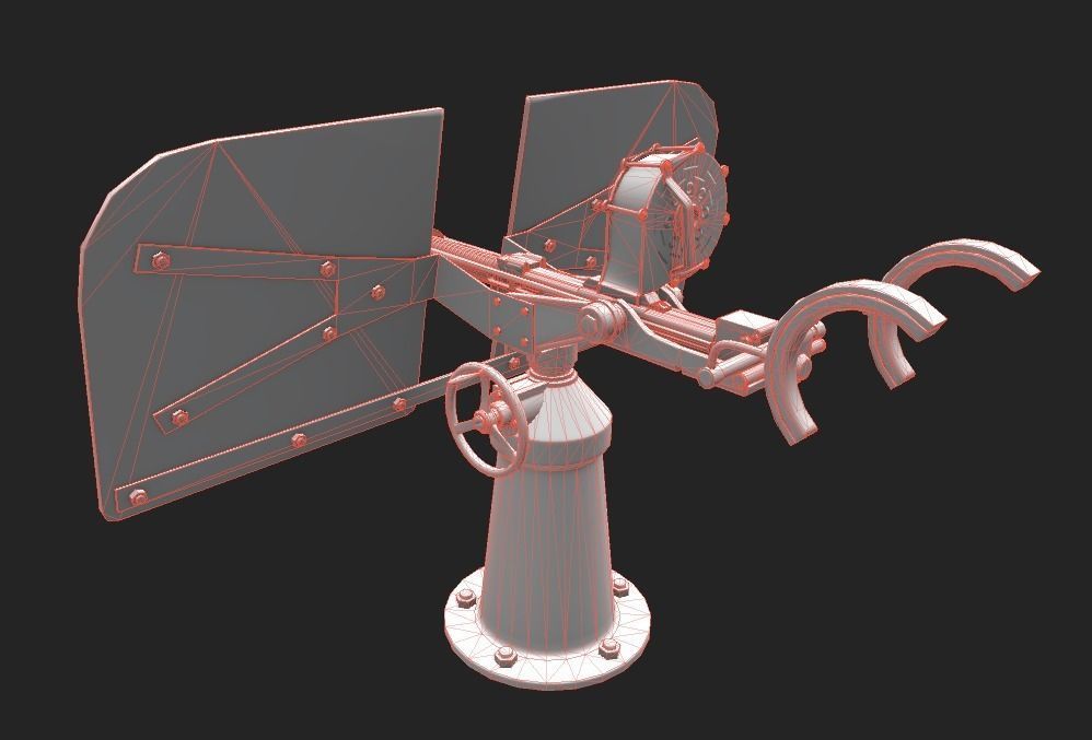 3D model Submarine anti-aircraft gun USS Pampanito-SS-383 VR / AR / low ...