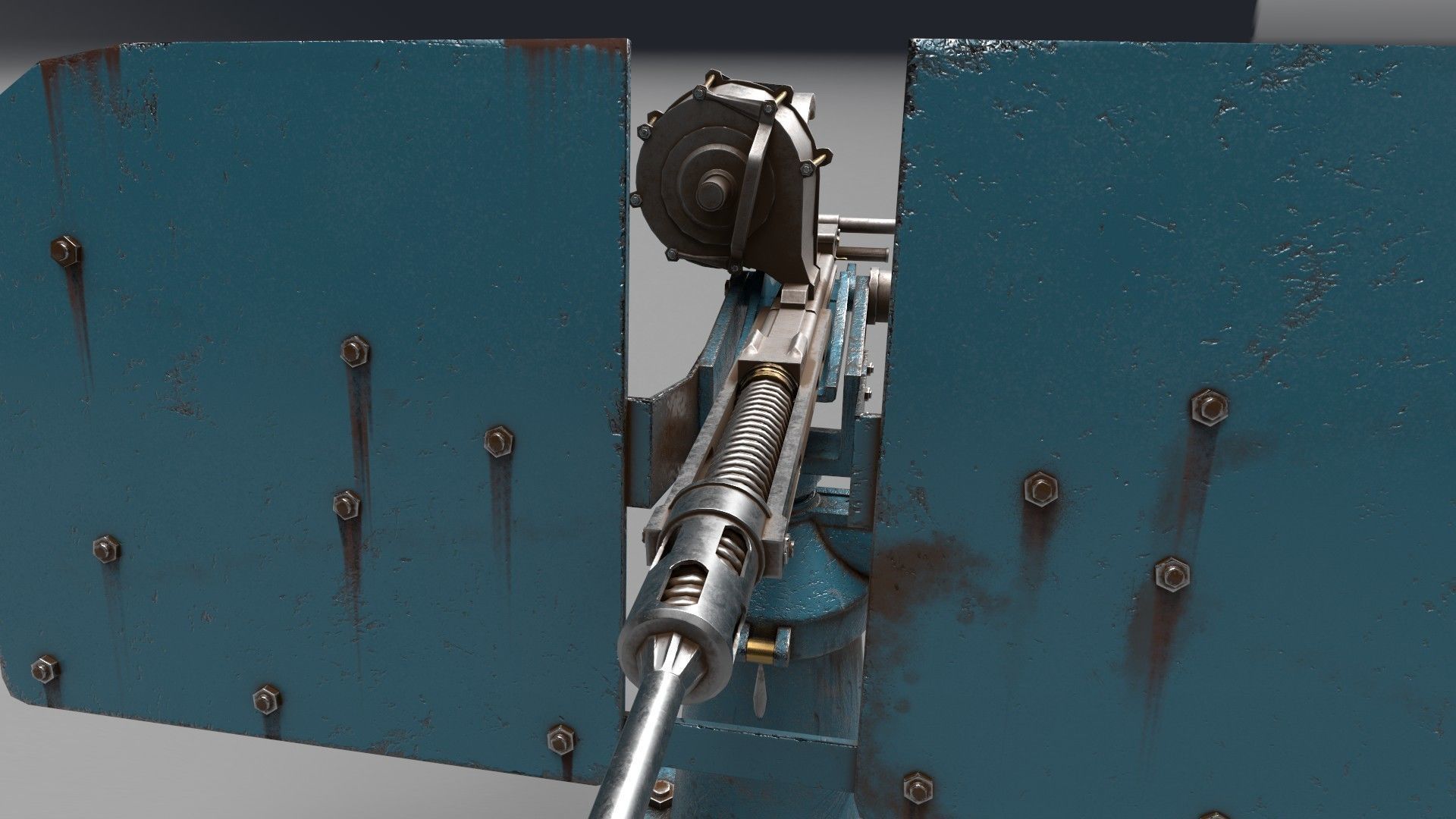 3D model Submarine anti-aircraft gun USS Pampanito-SS-383 VR / AR / low ...
