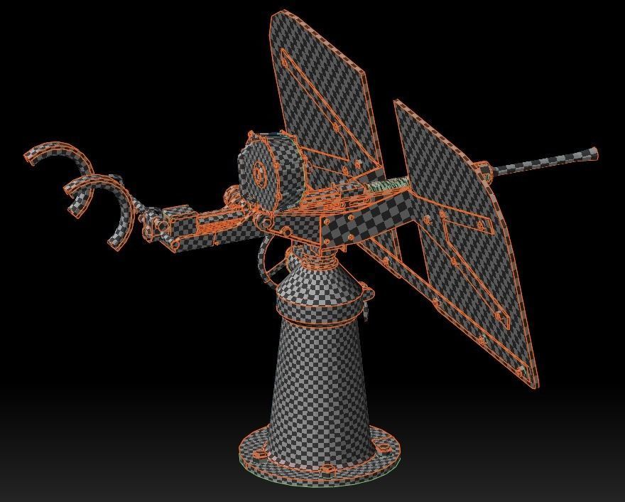 3D model Submarine anti-aircraft gun USS Pampanito-SS-383 VR / AR / low ...
