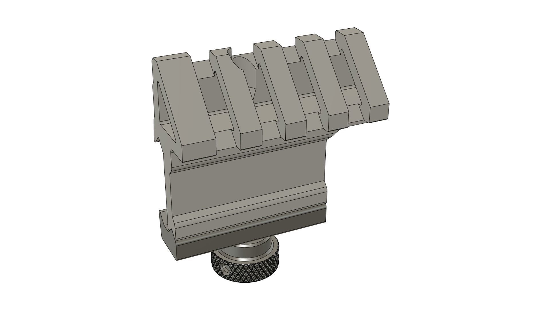 Picatinny Adapter 45 deg 3D model | CGTrader