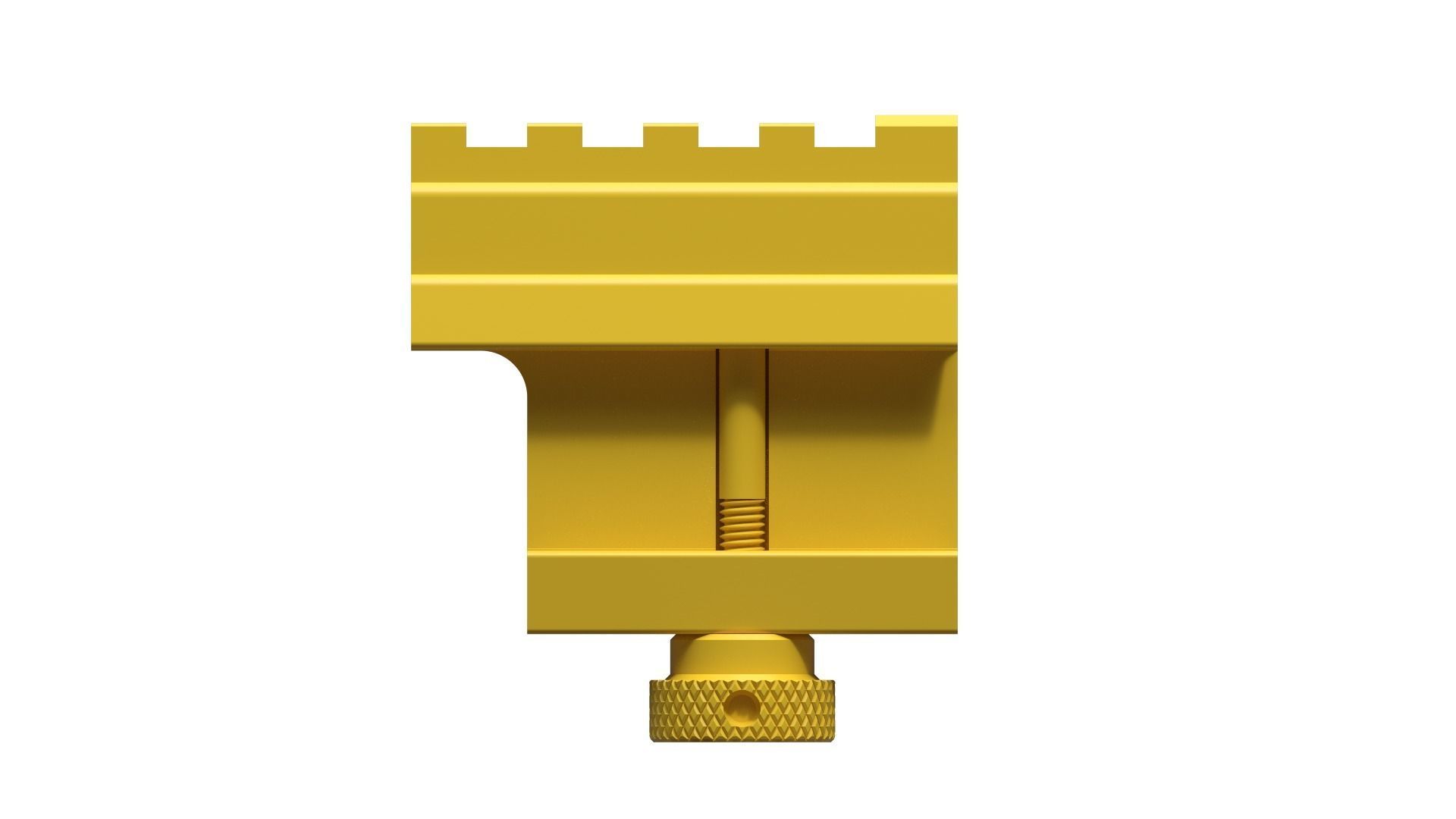 Picatinny Adapter 45 deg 3D model | CGTrader