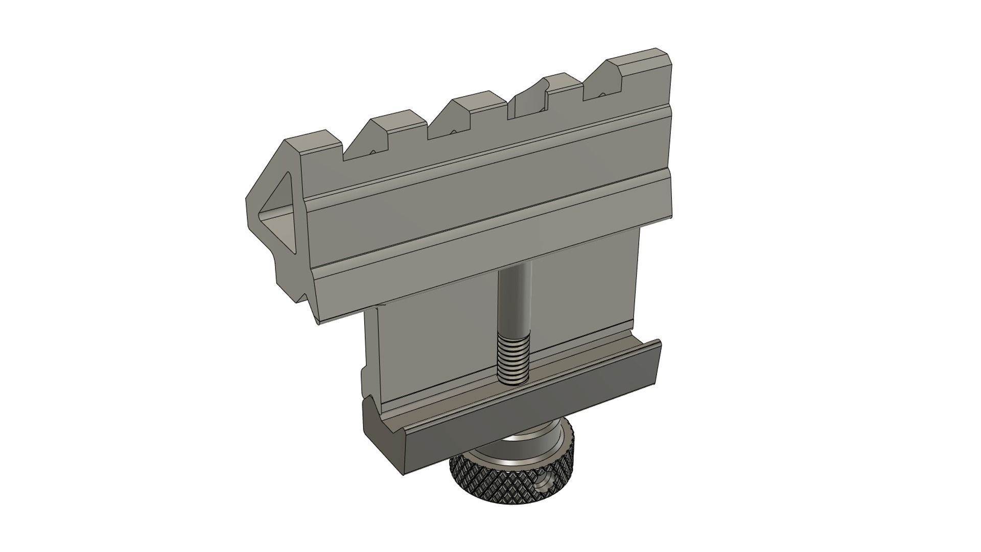 Picatinny Adapter 45 deg 3D model | CGTrader