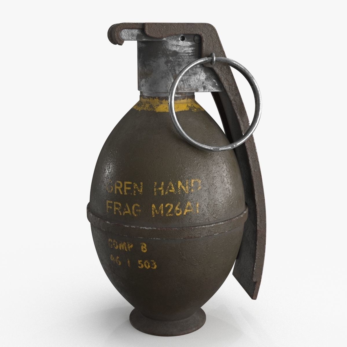 3D model Hand Grenade v3 VR / AR / low-poly | CGTrader