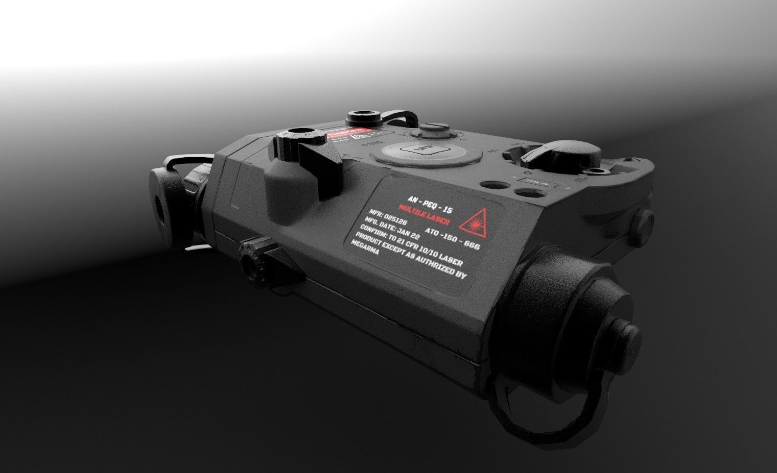 3D model AN - PEQ 15 LASER POINTER VR / AR / low-poly | CGTrader