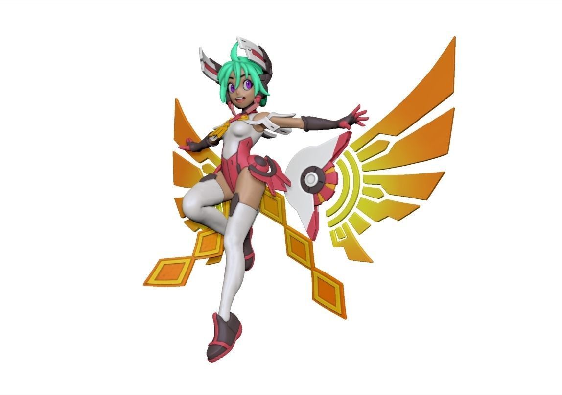 Gunvolt Lola Fanart 3D model | CGTrader