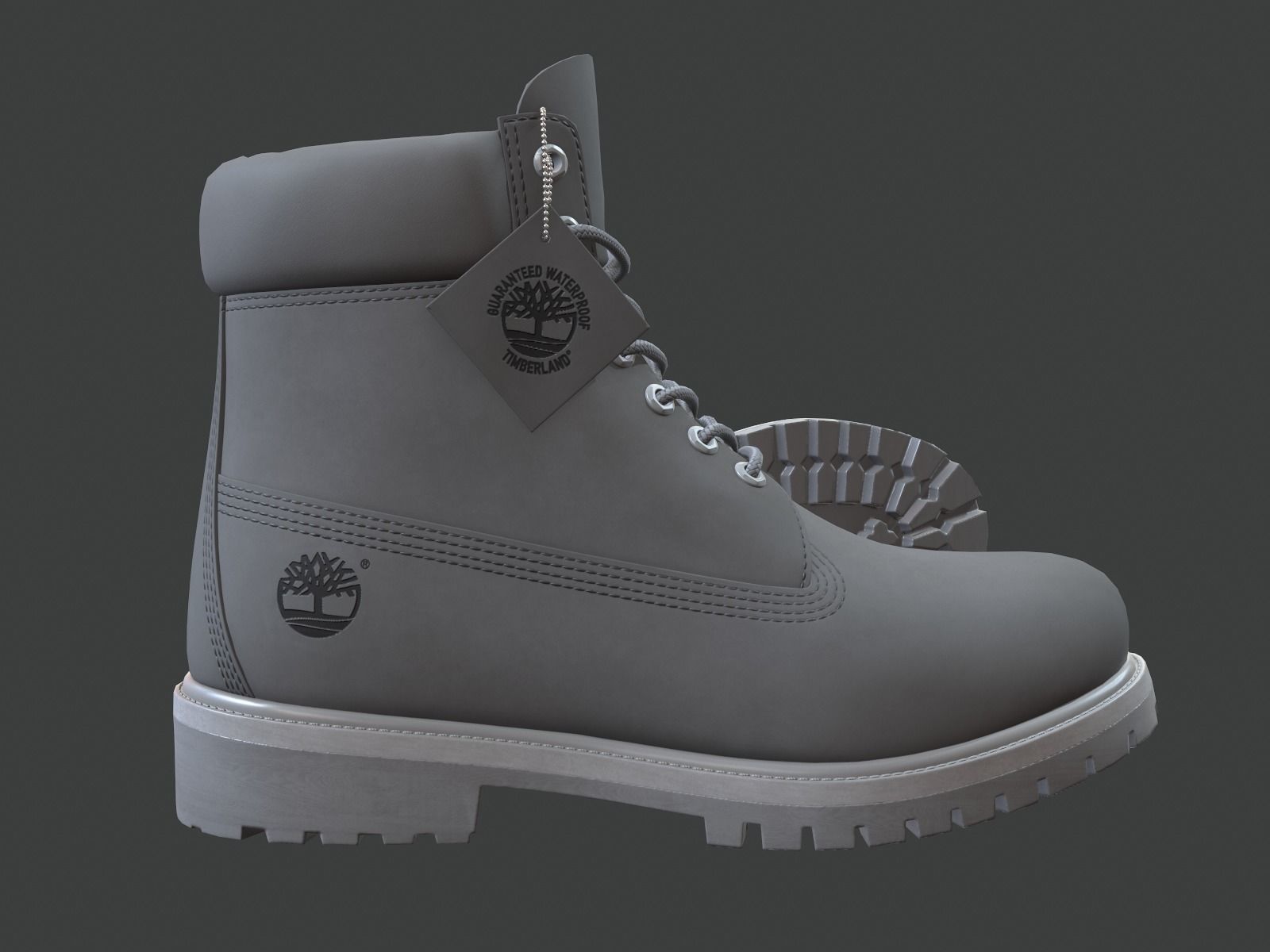 3D model Timberland Premium 6-inches waterproof boots 3 VR / AR / low ...