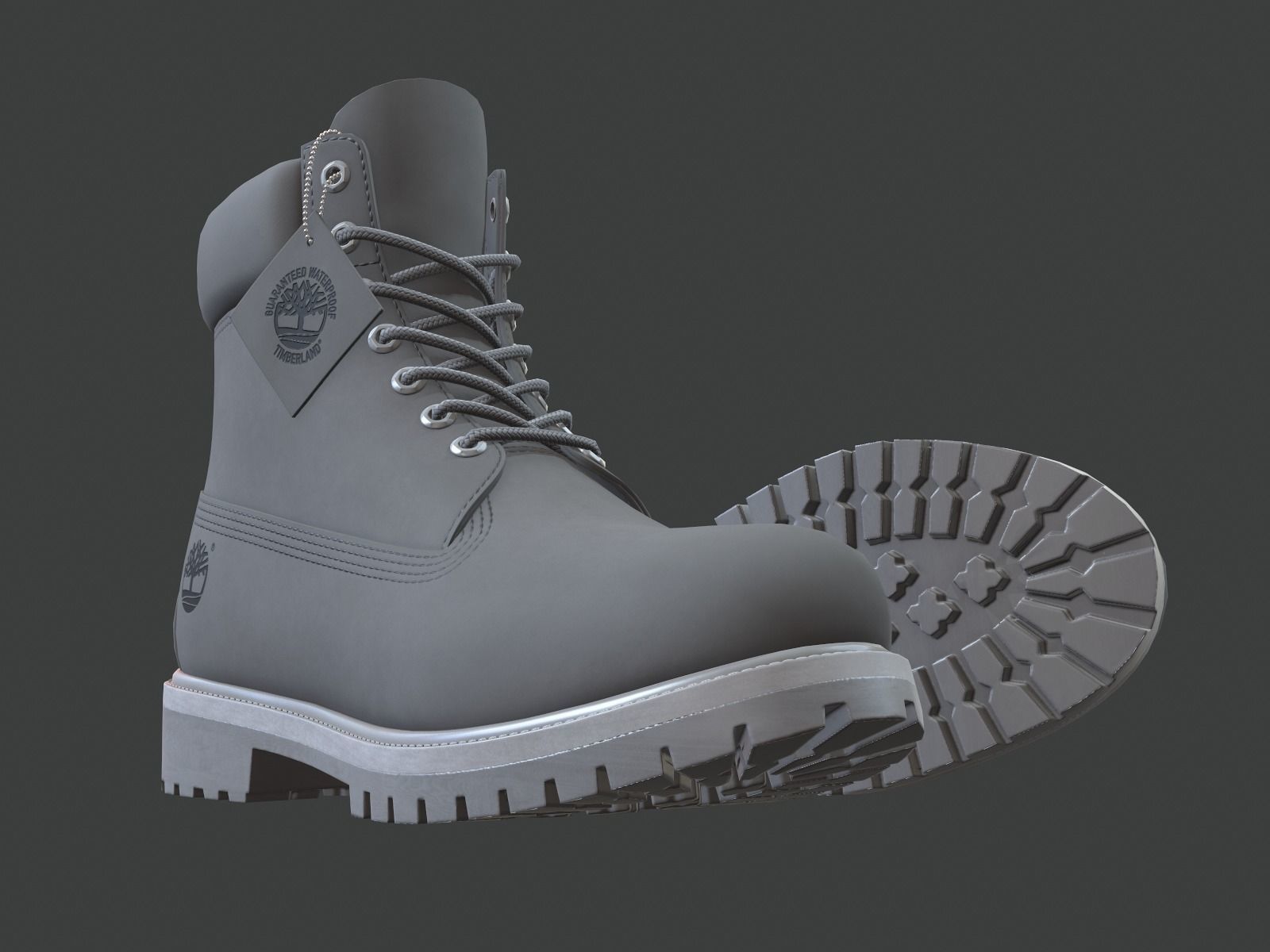 3D model Timberland Premium 6-inches waterproof boots 3 VR / AR / low ...