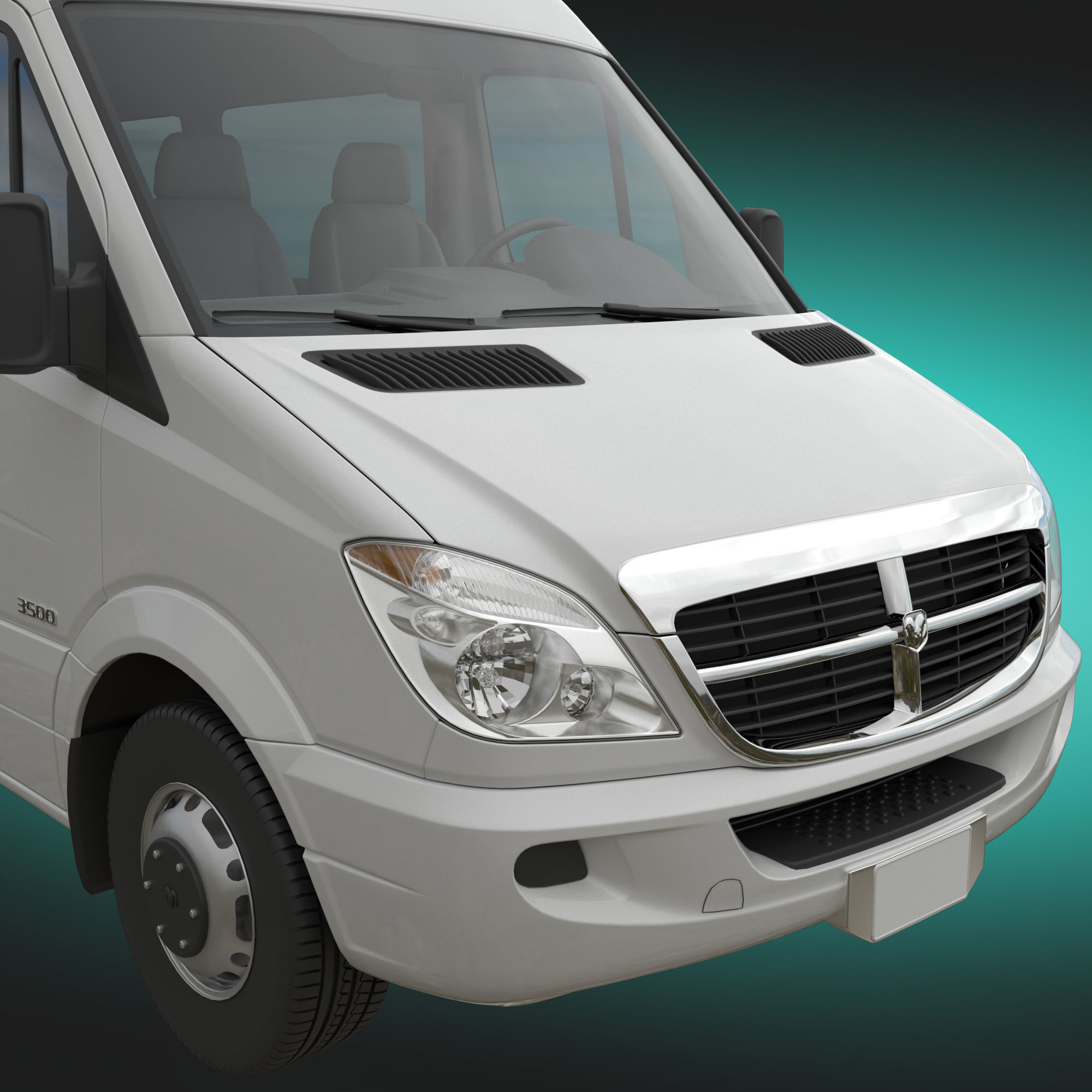Dodge Sprinter 3500 Minibus L4H3 3D model | CGTrader