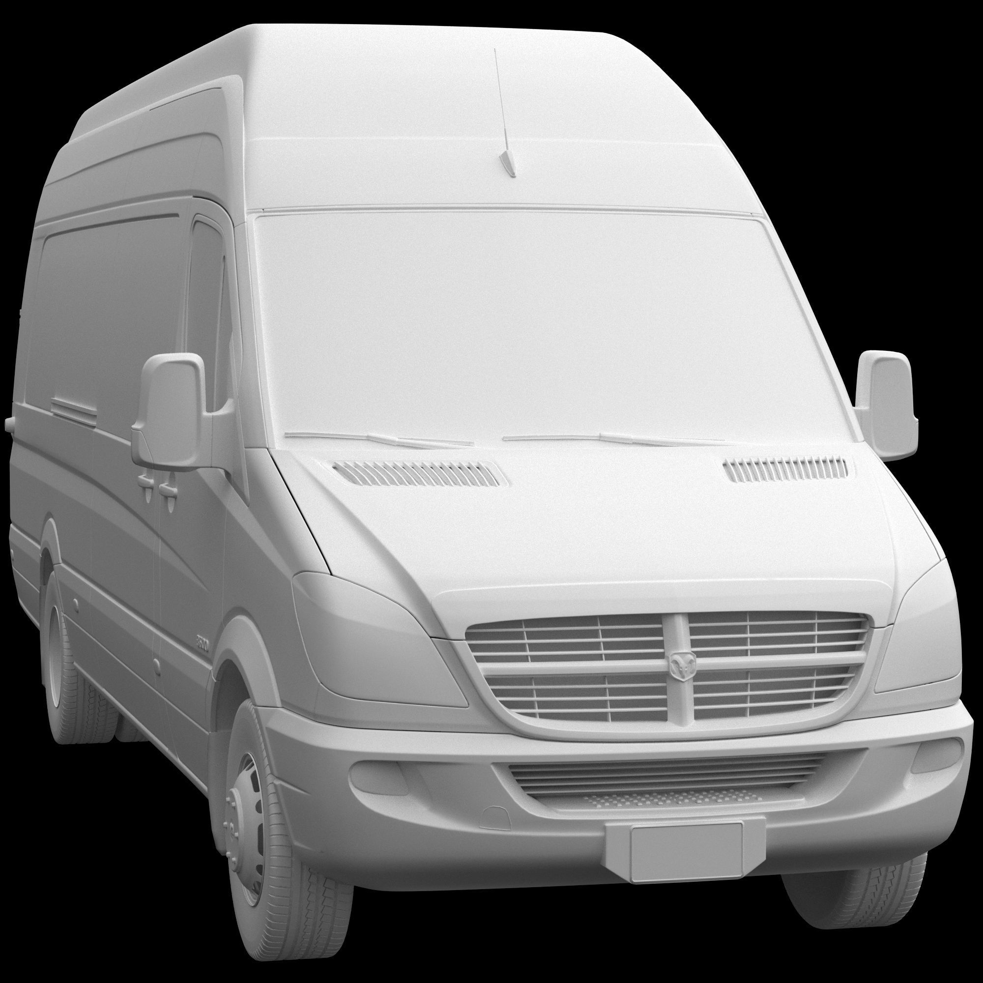 Dodge Sprinter 3500 Minibus L4H3 3D model | CGTrader
