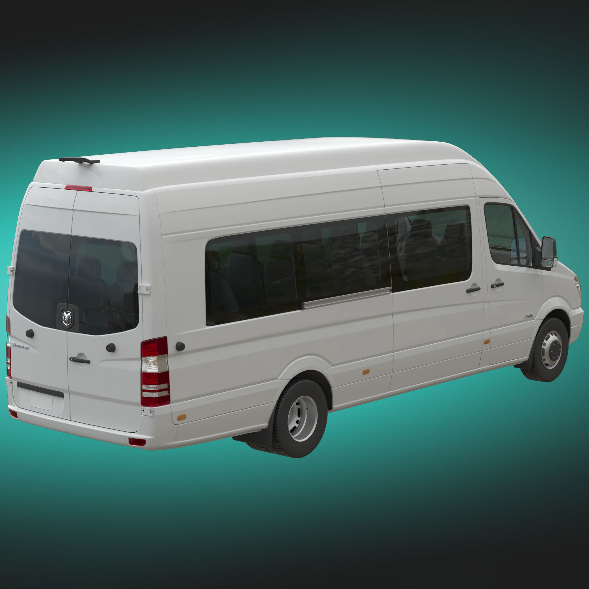 Dodge Sprinter 3500 Minibus L4H3 3D model | CGTrader