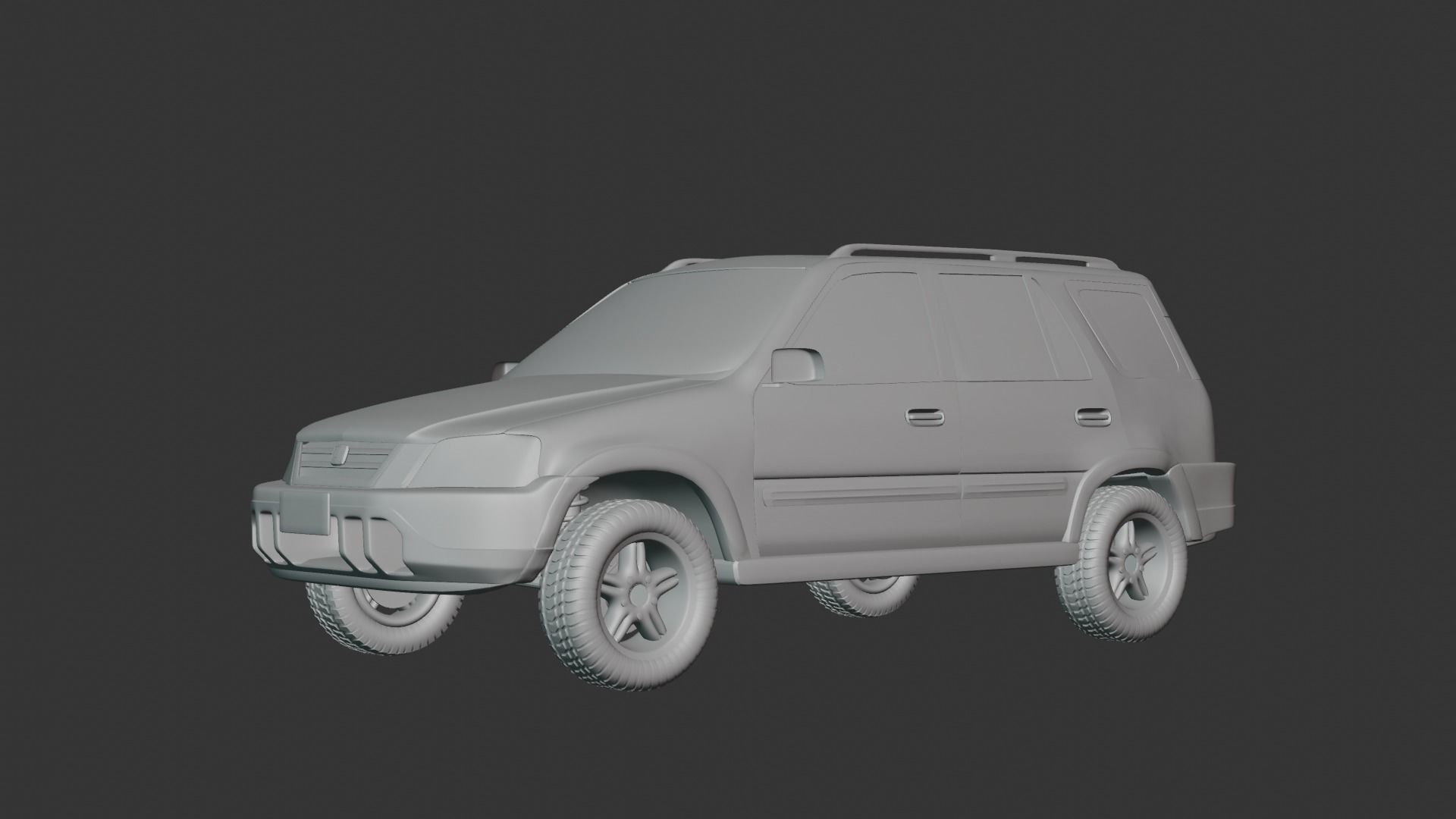 Hond Cr v CRV RD1 SUV 4x4 OFFROAD Car with basic interior free 3D model ...