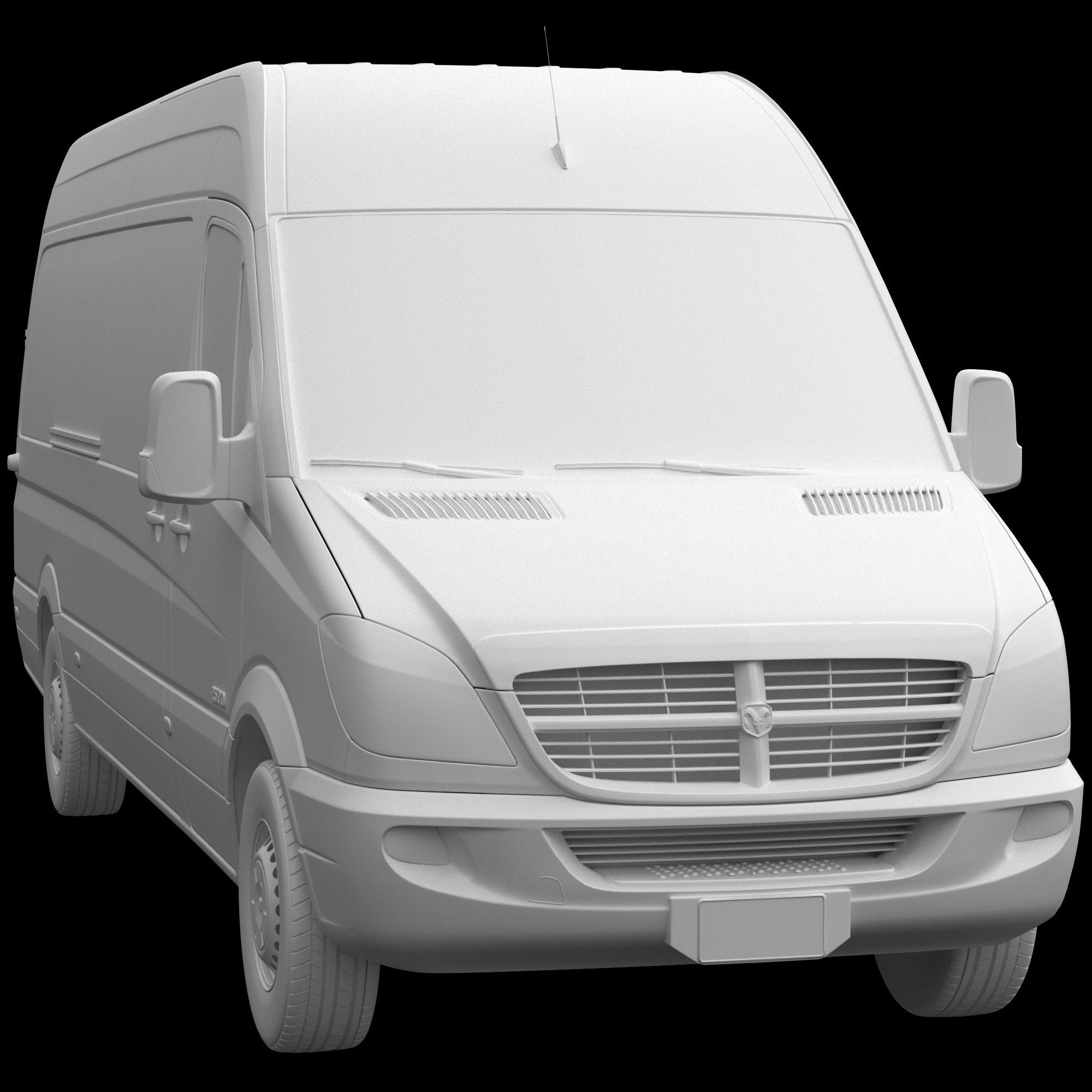 Dodge Sprinter 2500 Minibus L3H2 3D model | CGTrader