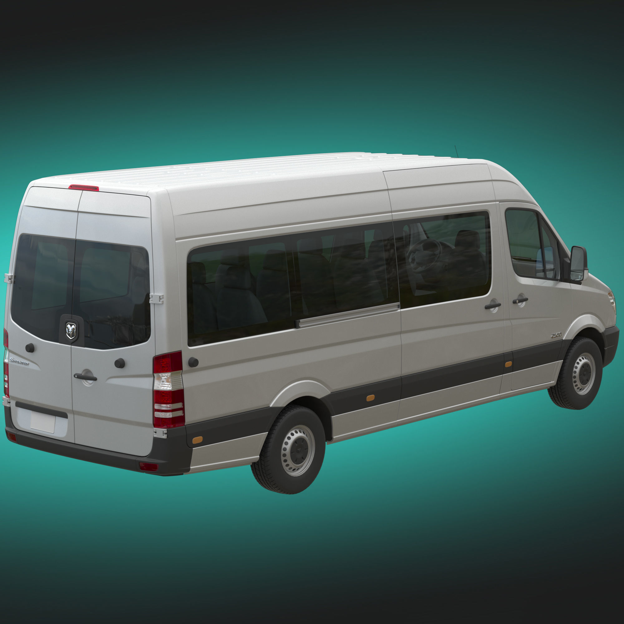 Dodge Sprinter 2500 Minibus L3H2 3D model | CGTrader
