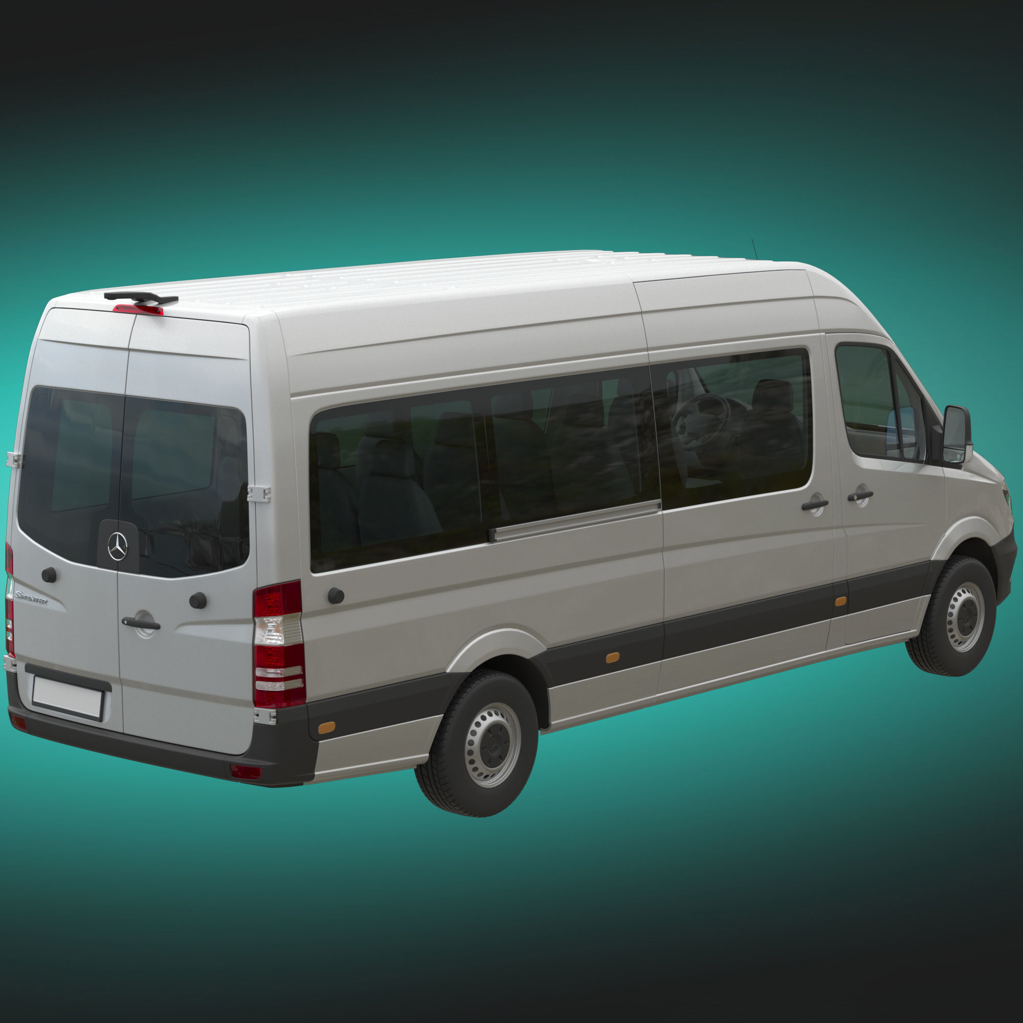 Mercedes-Benz Sprinter 2015 MiniBus L3H2 3D model | CGTrader