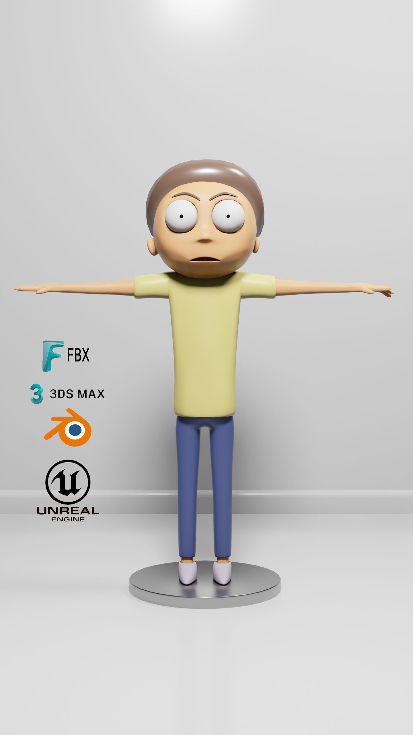 3D model Rick and Morty Character 3D Model VR / AR / low-poly | CGTrader