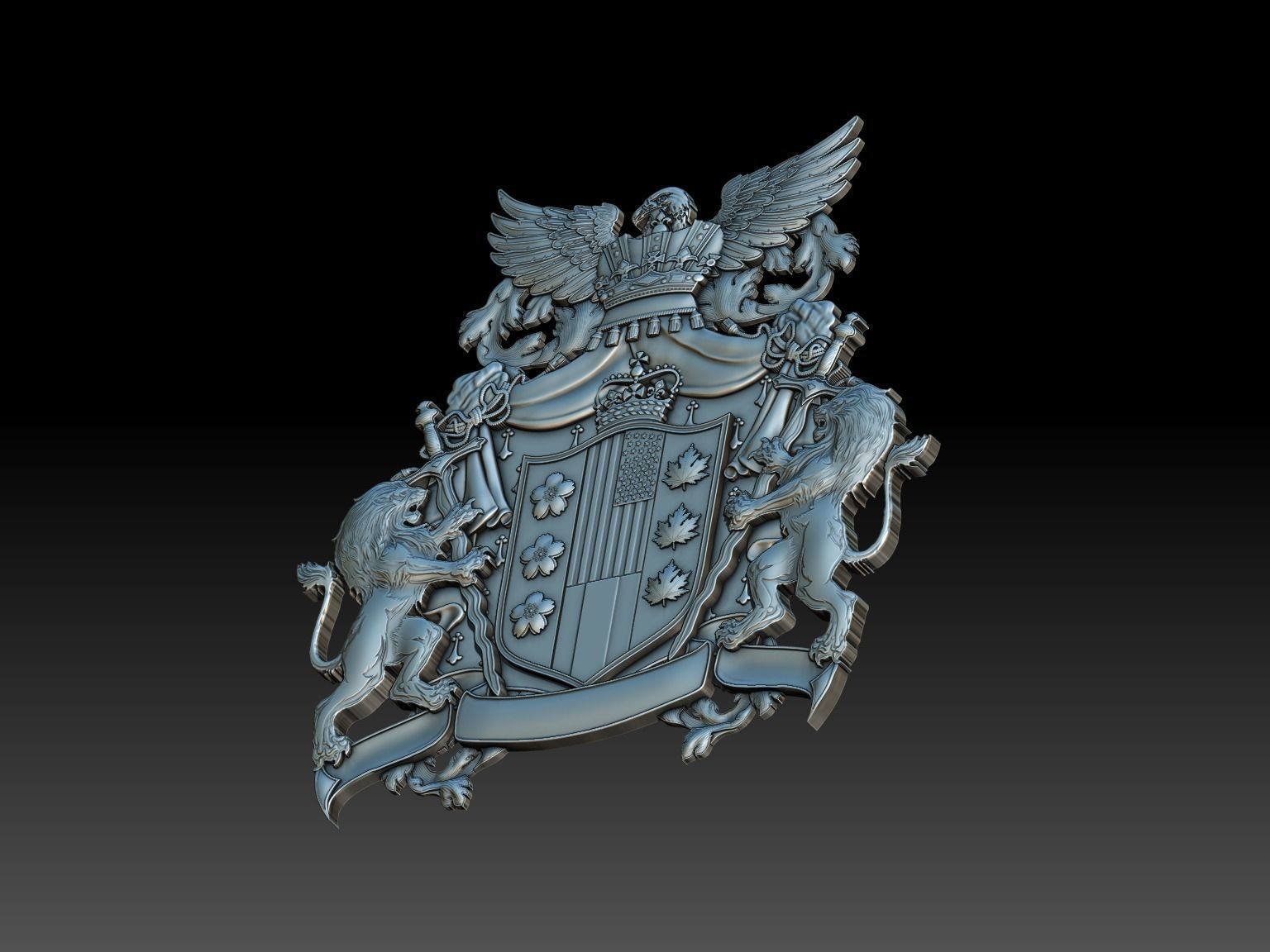 Coat of Arms 3D model 3D printable | CGTrader
