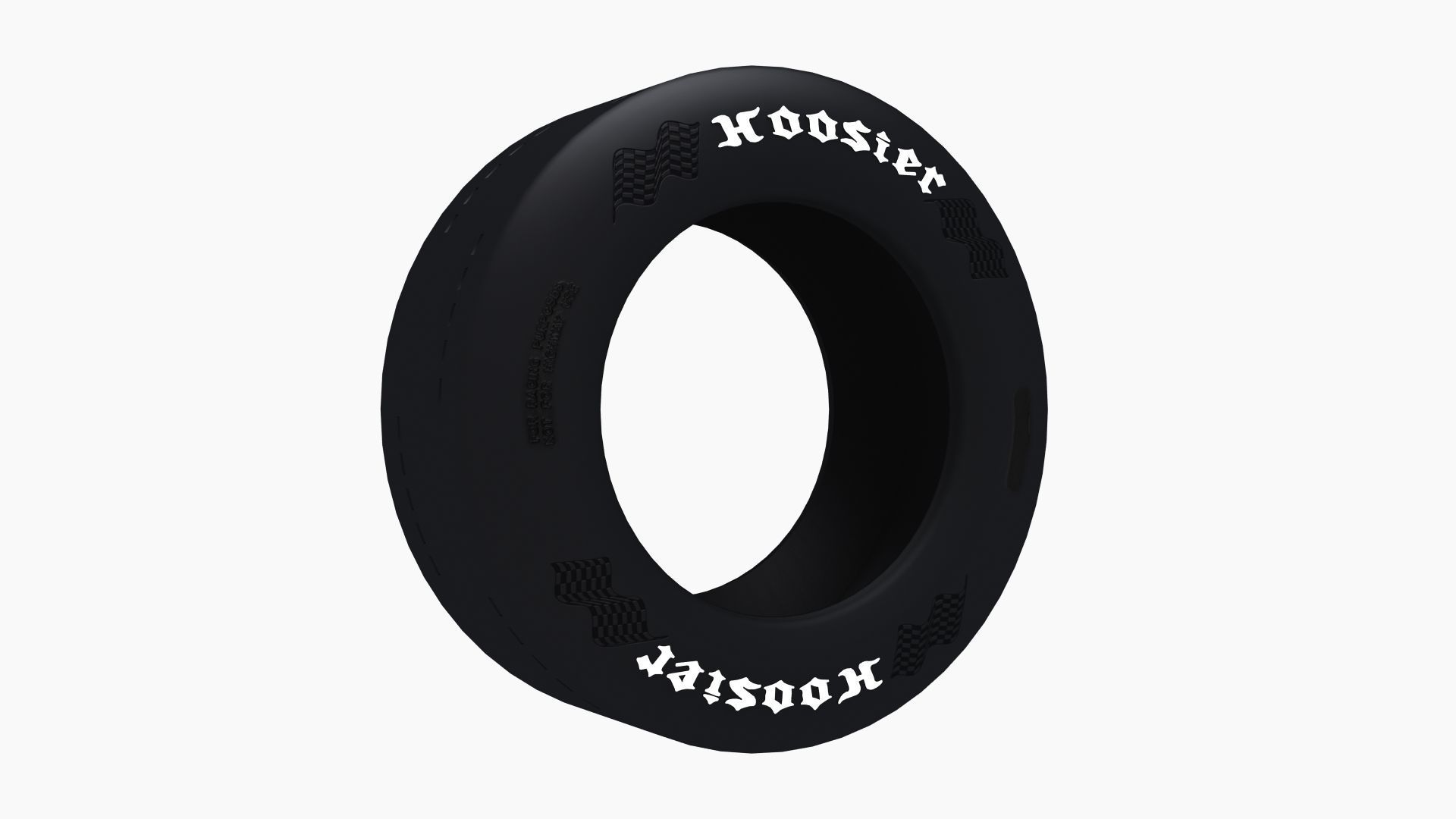 3D model Hoosier DOT Drag Radial 2 tire VR / AR / low-poly | CGTrader