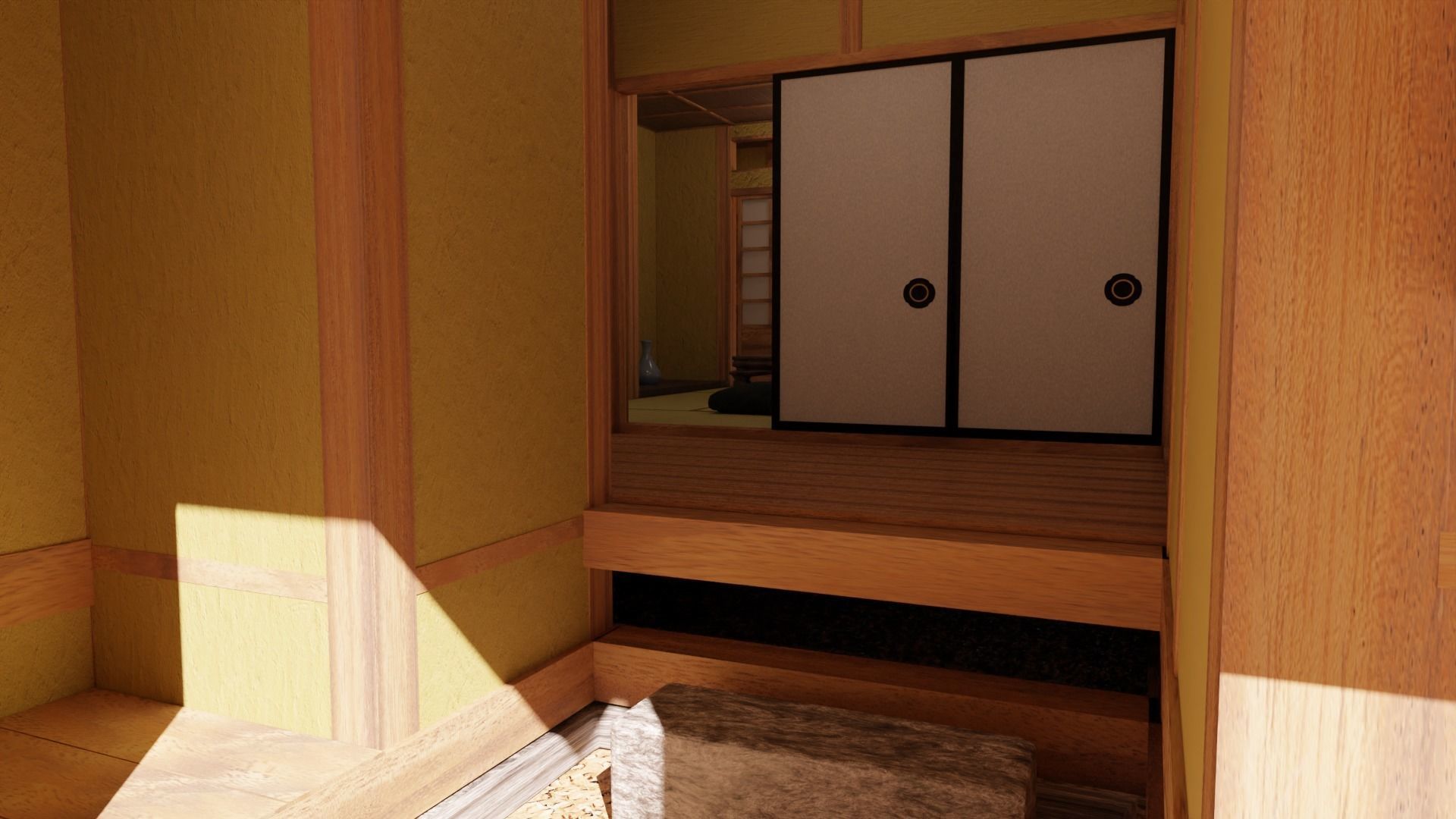 Japanese standard house in early 20 century 3D model | CGTrader