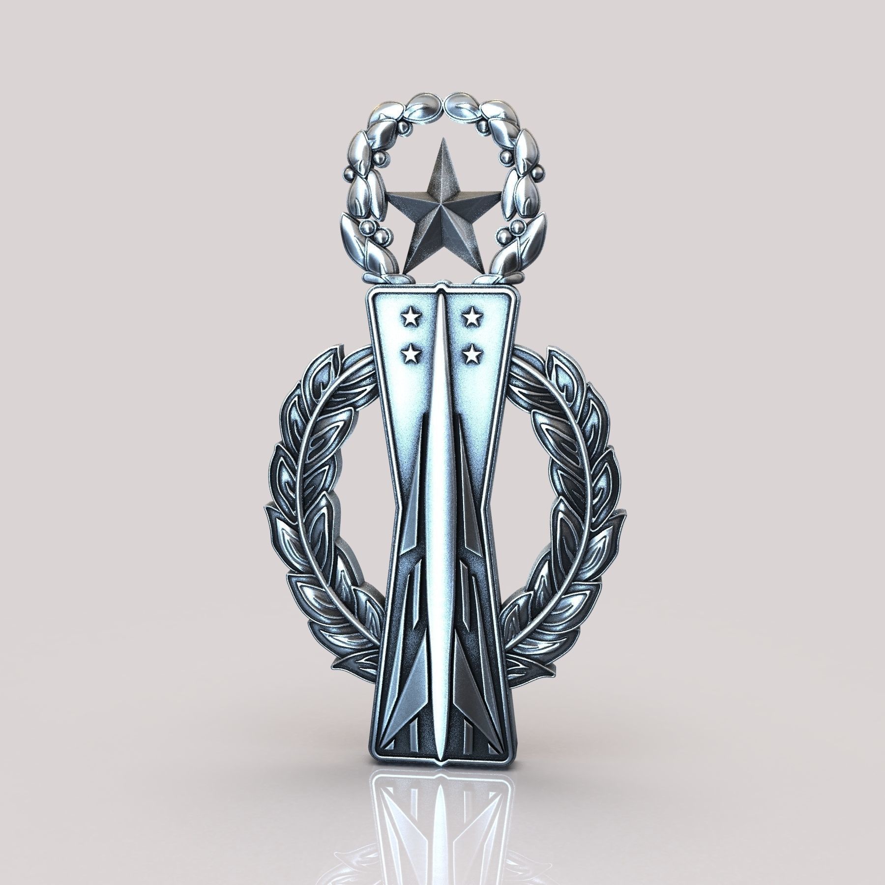 Missile Badge 3D model 3D printable | CGTrader