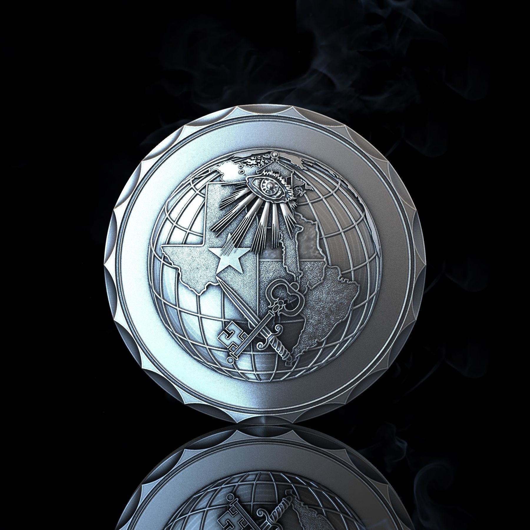 Office of Intelligence Seal 3D model 3D printable | CGTrader