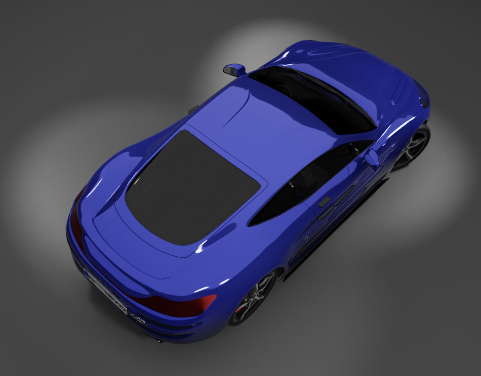 Concept car LSD 3D model rigged | CGTrader