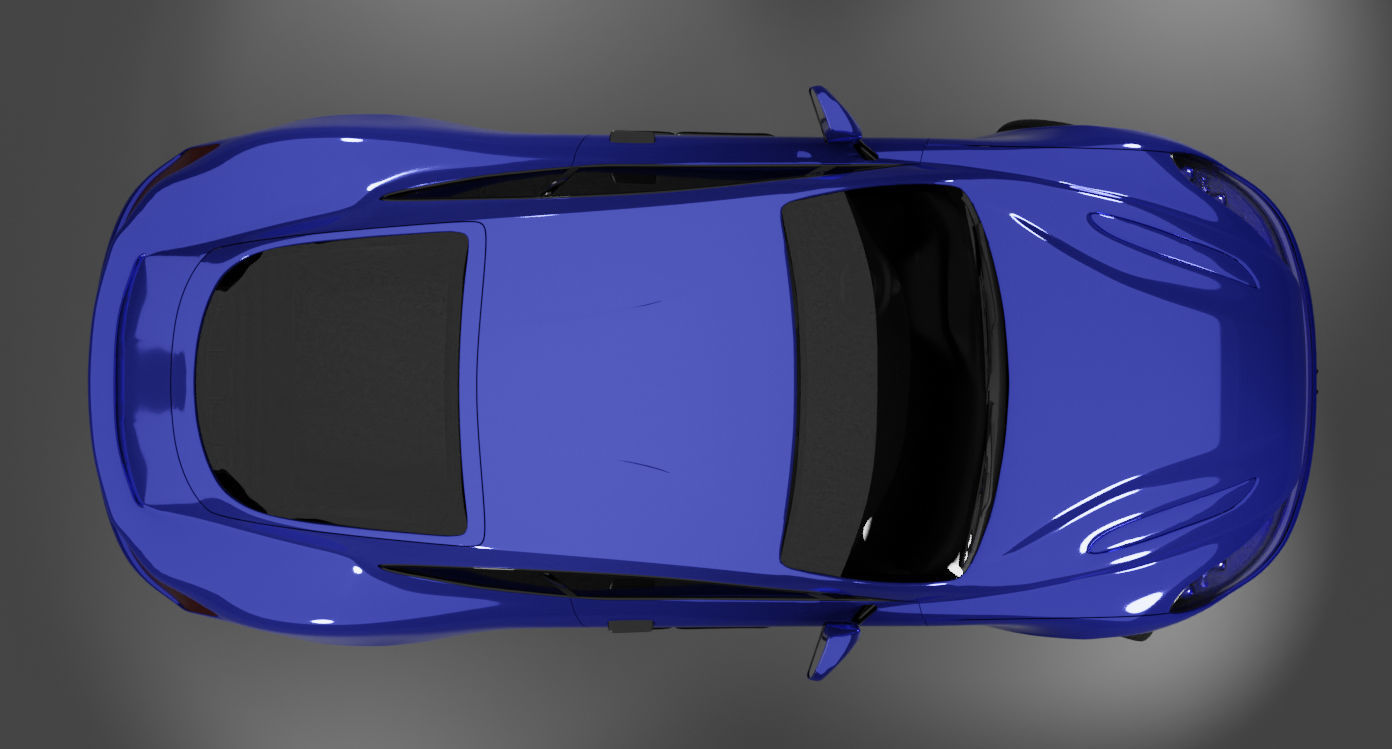 Concept car LSD 3D model rigged | CGTrader