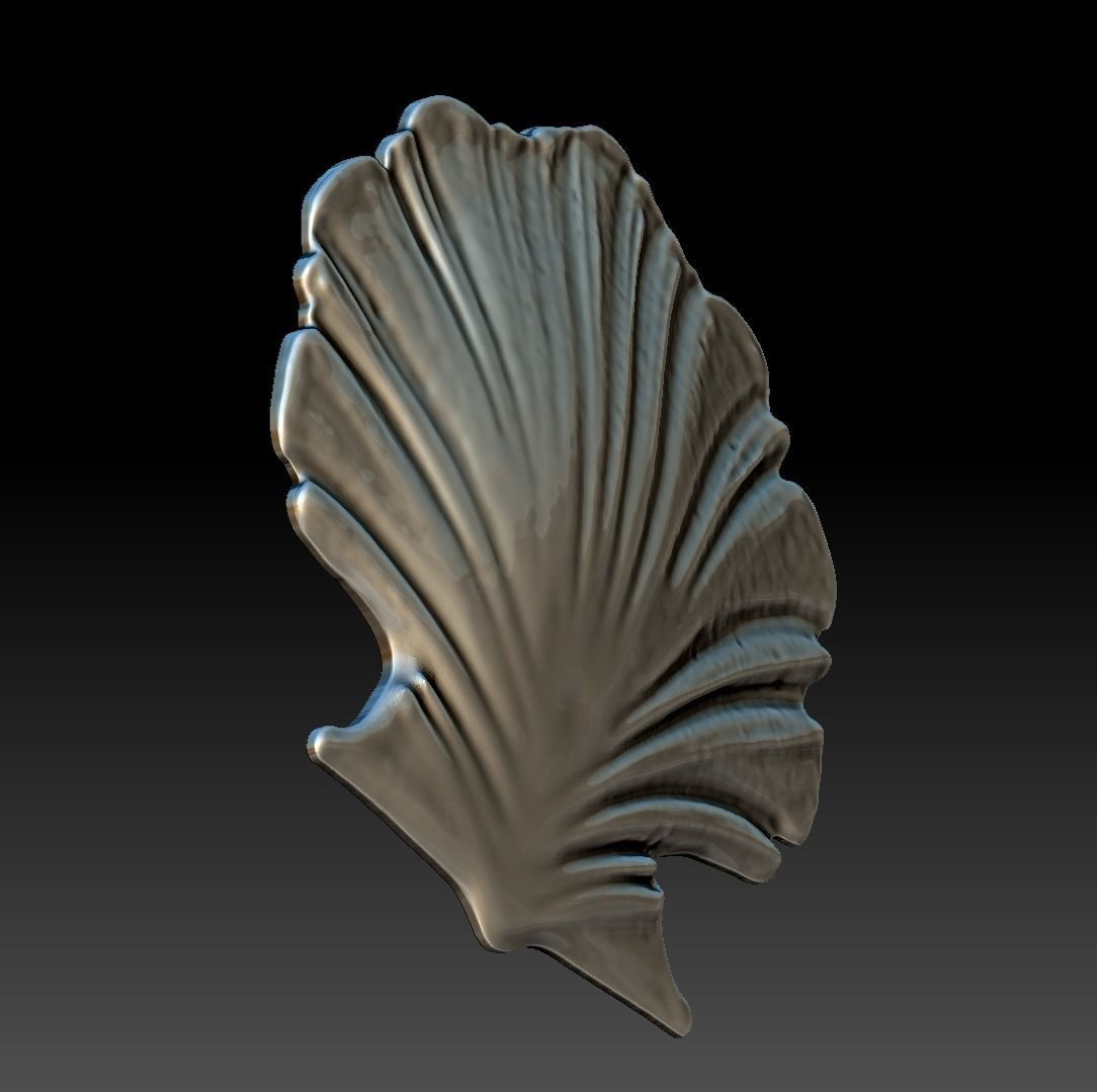 Shell silver 3D model 3D printable | CGTrader
