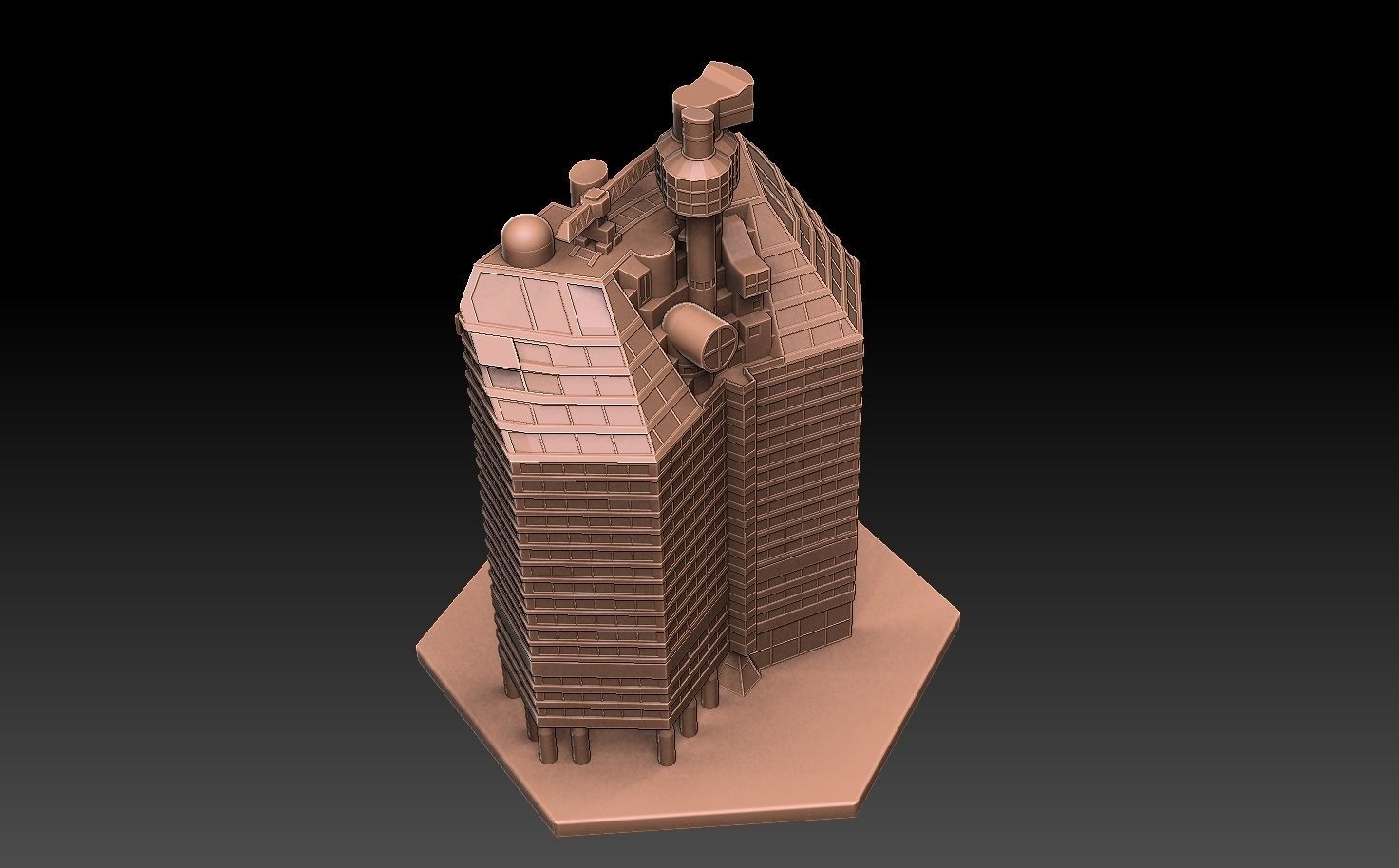 Lilla Bommen Swedish Skyscraper 3D model 3D printable | CGTrader