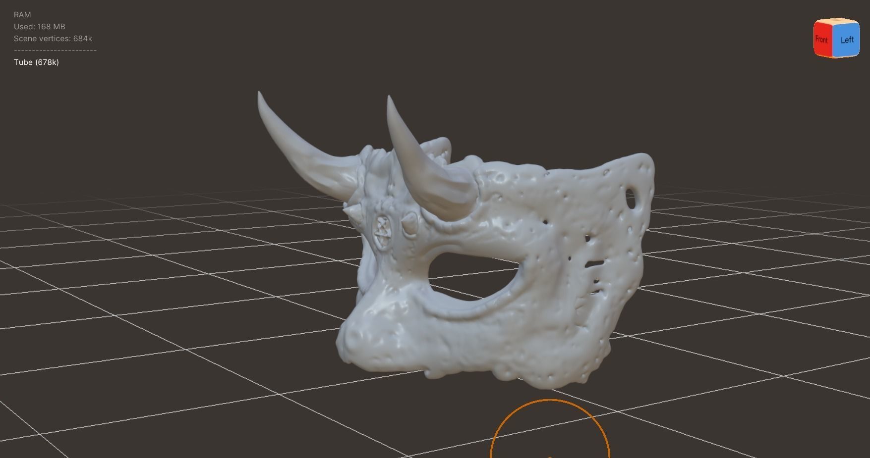 Half mask 3D model 3D printable | CGTrader