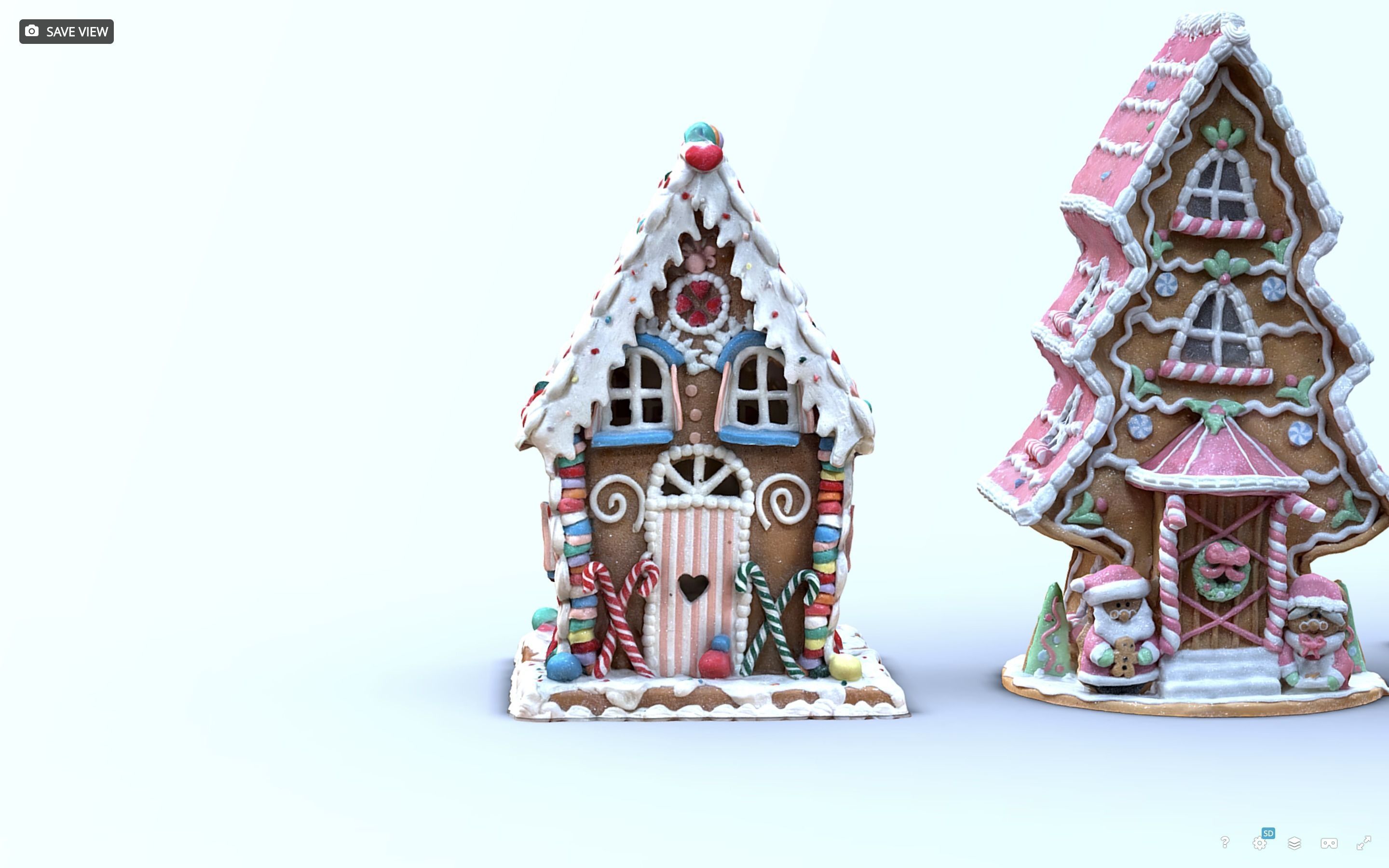 Gingerbread Houses Scan Pack 3D model | CGTrader