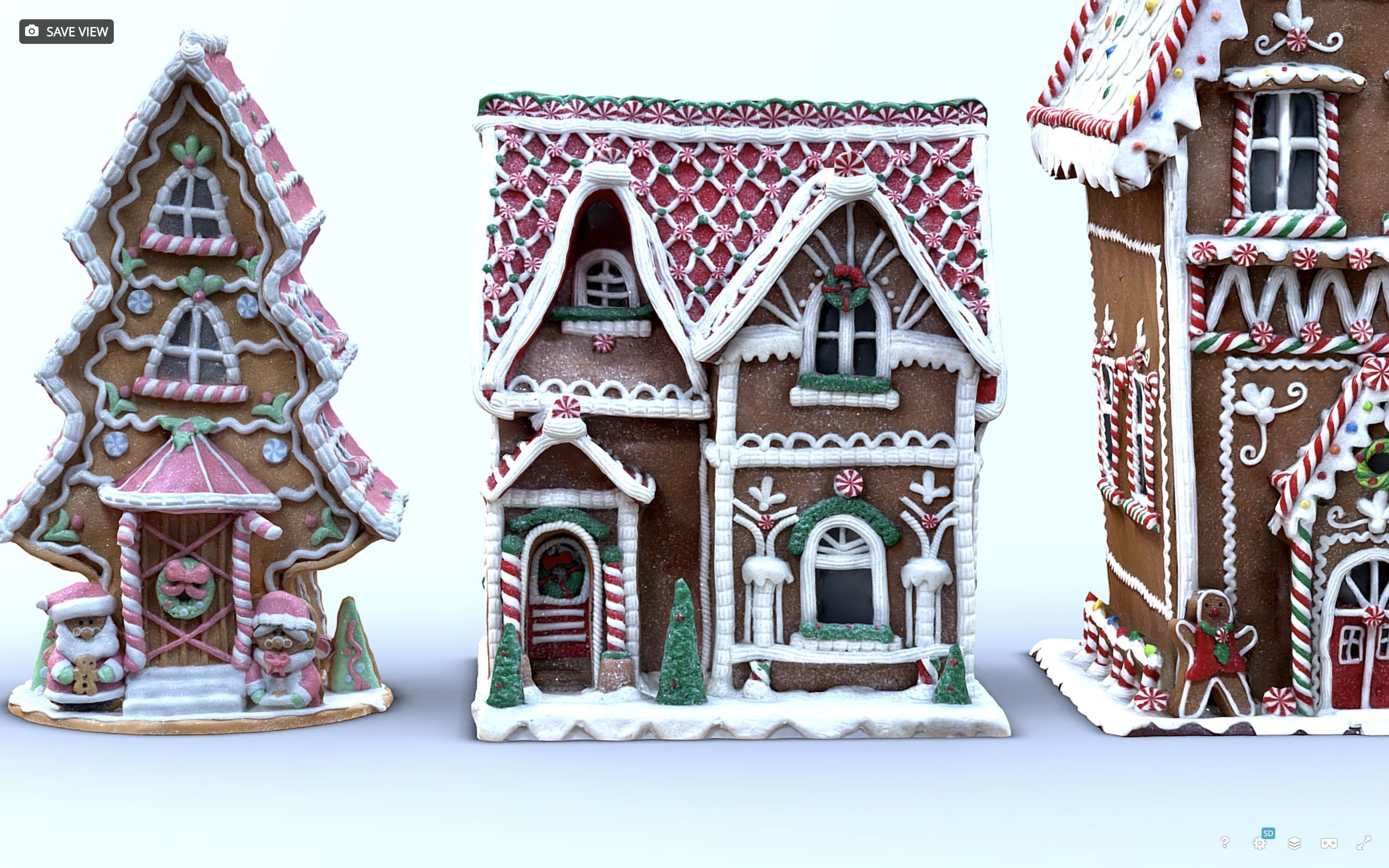 Gingerbread Houses Scan Pack 3D model | CGTrader