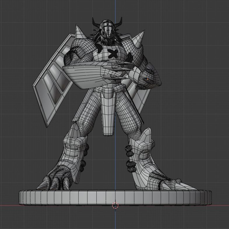 WarGreymon - Digimon 3D model rigged | CGTrader