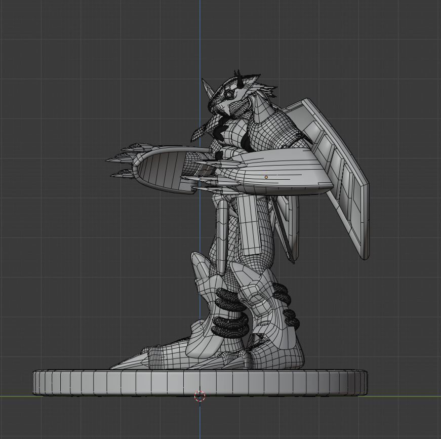WarGreymon - Digimon 3D model rigged | CGTrader
